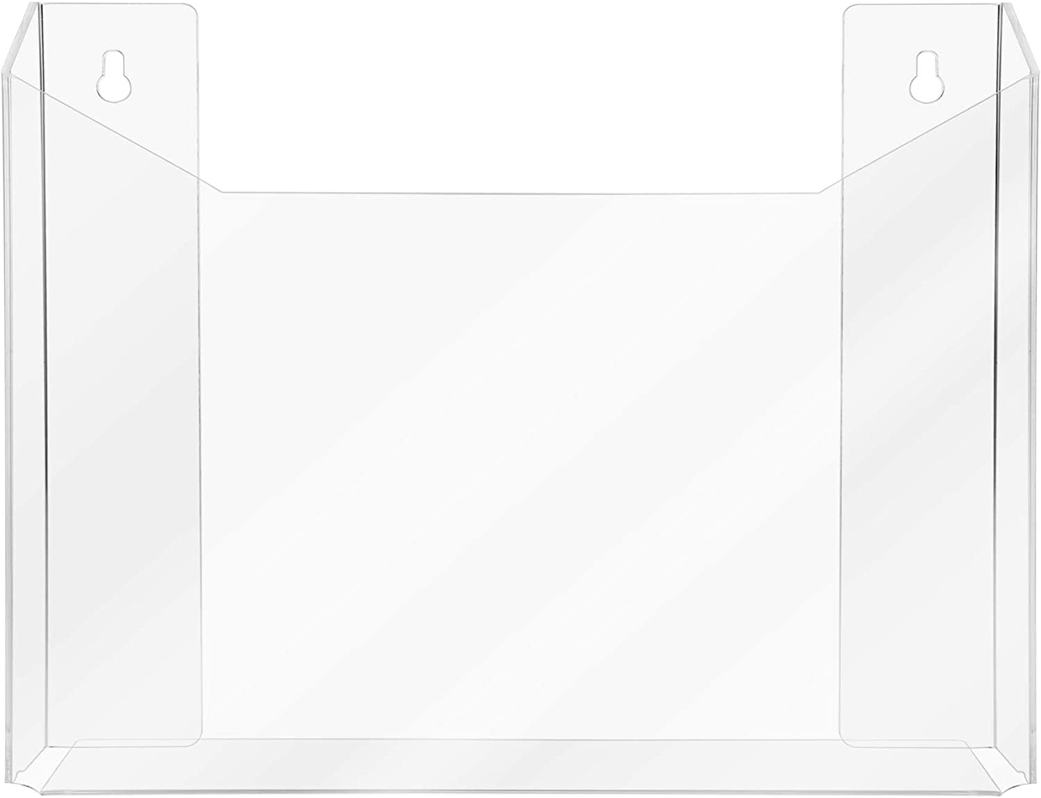Extra Large Brochure Holder 13.75” Wide Clear Acrylic Wall Mount ...