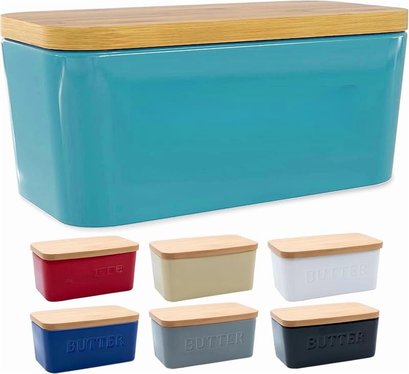 Extra Large Butter Dish with Lid for Countertop, Ceramic Butter ...