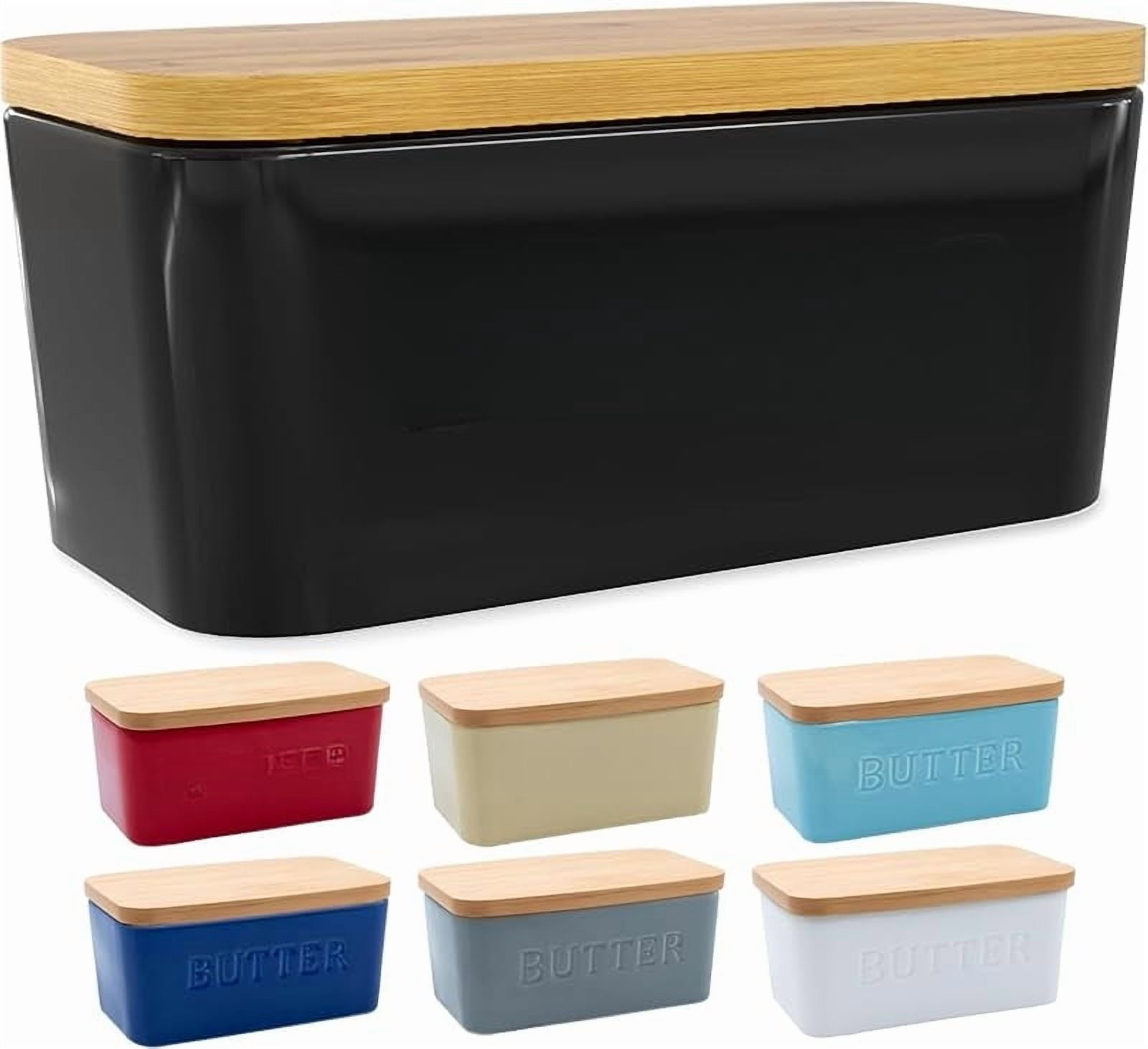 Extra Large Butter Dish with Lid for Countertop, Ceramic Butter ...