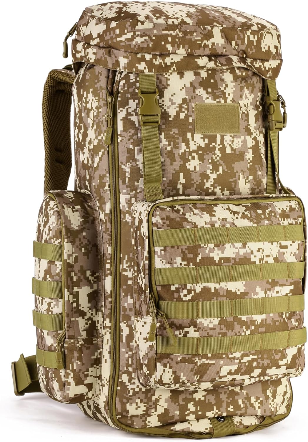 Extra Large Camping Backpack For Men, Military Molle Hiking 2 Daypack ...