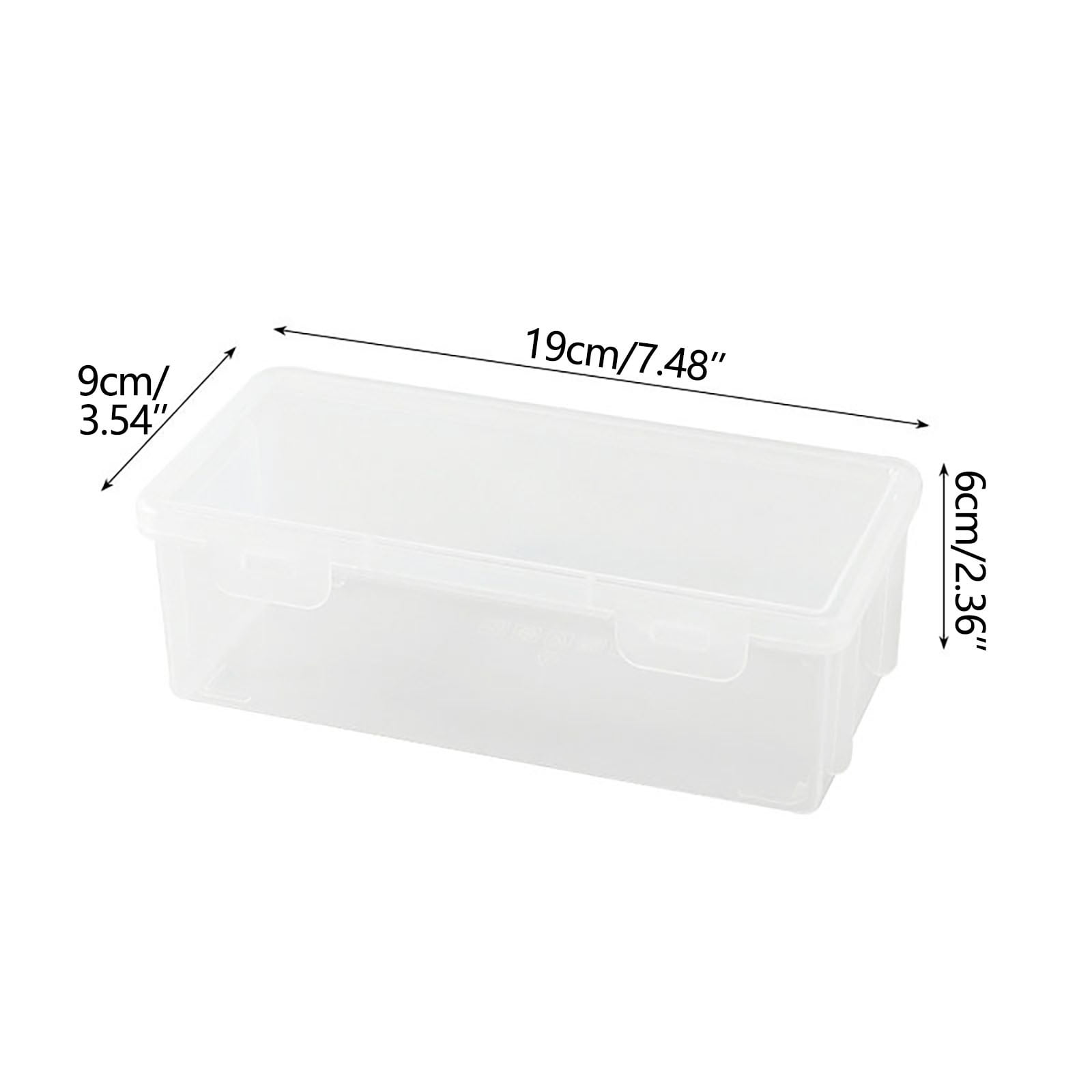 Extra Large Capacity Plastic Pencil Box Stackable Translucent Clear ...