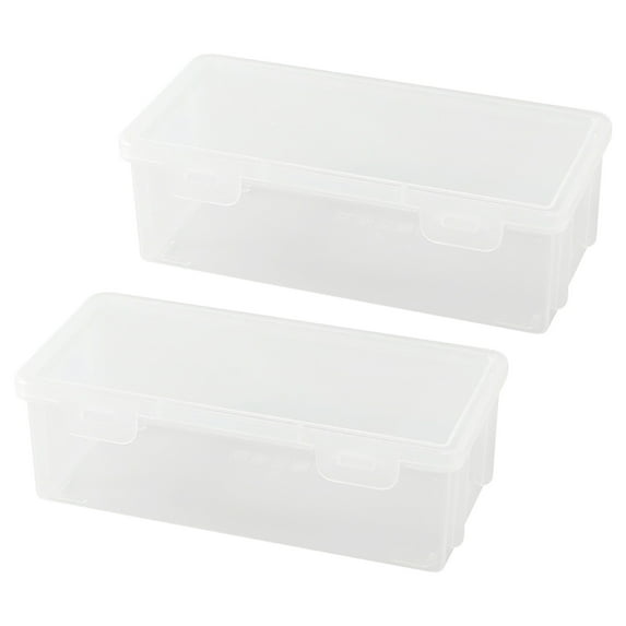 Extra Large Capacity Stackable Clear Plastic Pencil Box Organizer ...