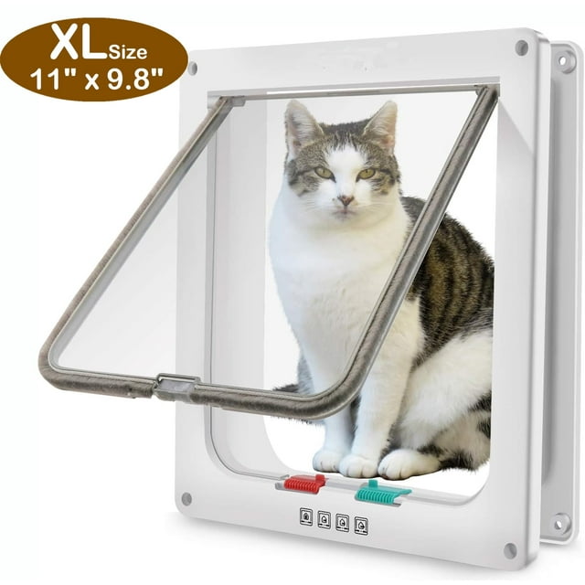 "Extra Large Cat Door, 4 Way Locking, Weatherproof, Suitable for Doors ...