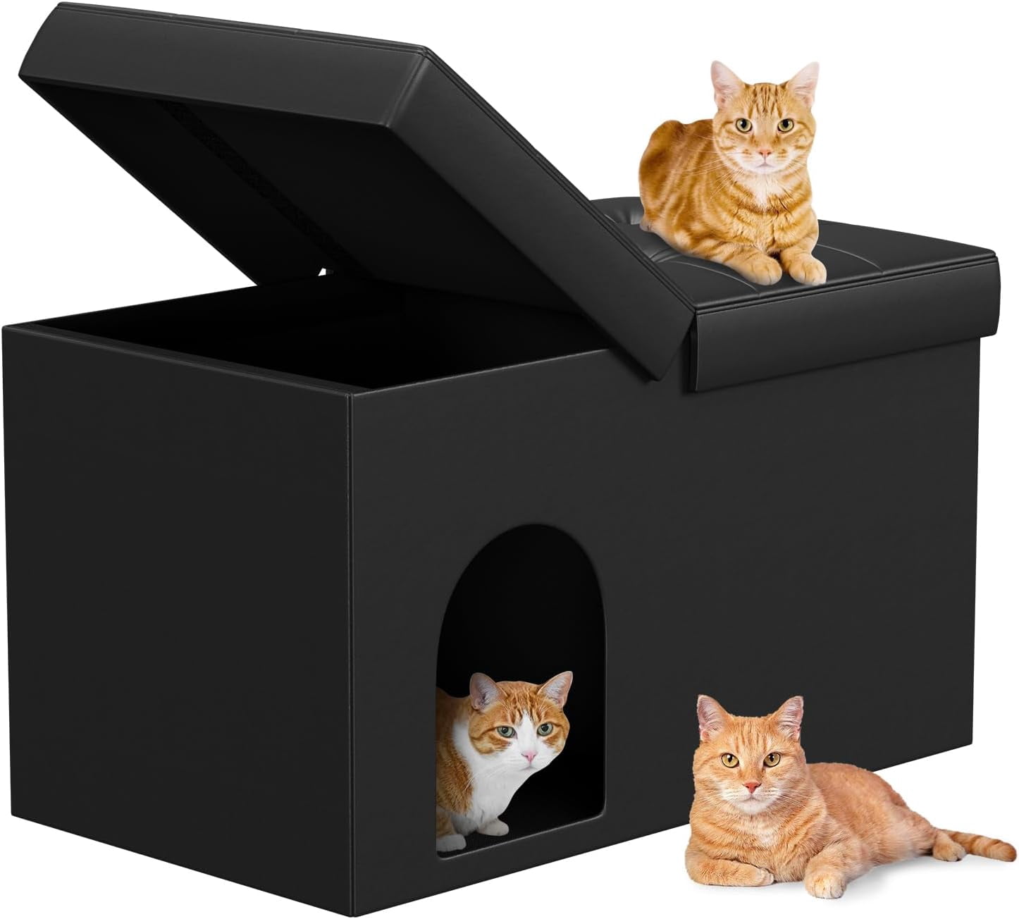 Extra Large Cat Litter Box Enclosure, 34"x20"x20" Hidden Litter Box ...