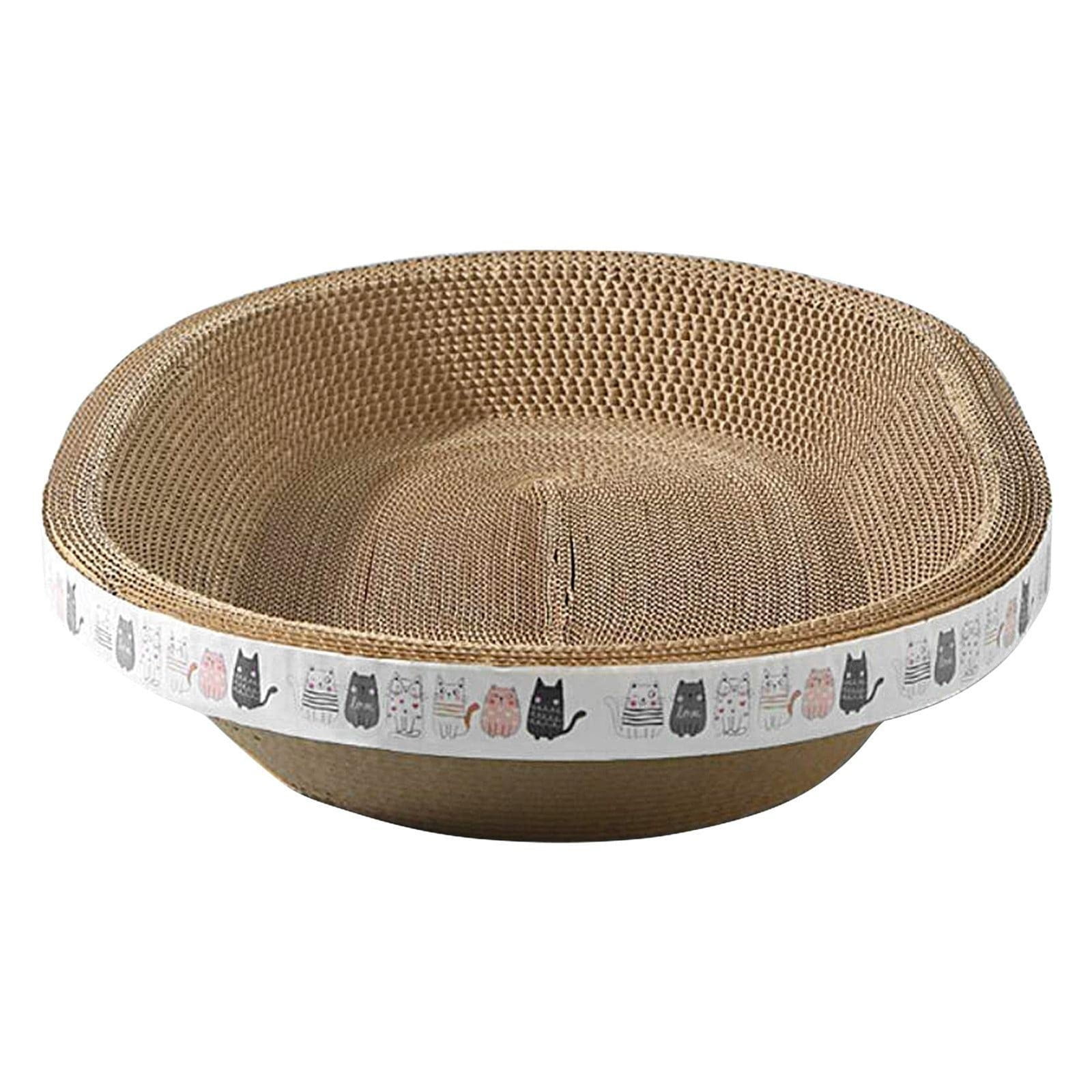 Extra Large Cat Scratcher Cardboard, Oval Cat Scratcher Bed Cat Scratch ...