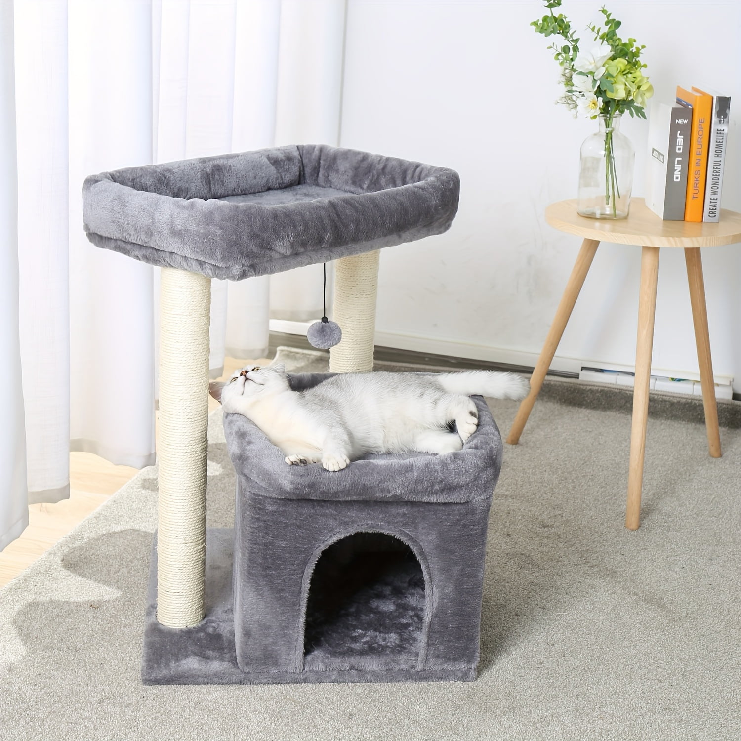 Extra-Large Cat Tree Tower for Large Cats - Multi-Level Scratching ...