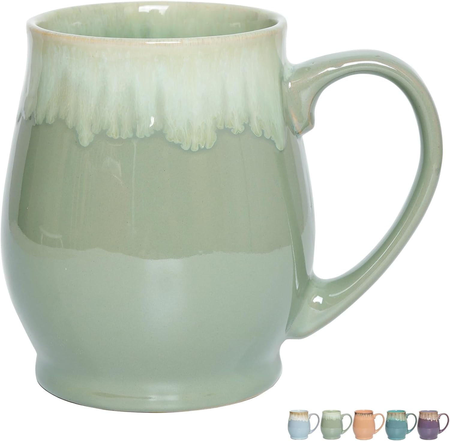 Extra Large Ceramic Coffee Mug, 24 Oz, Dishwasher and Microwave Safe ...