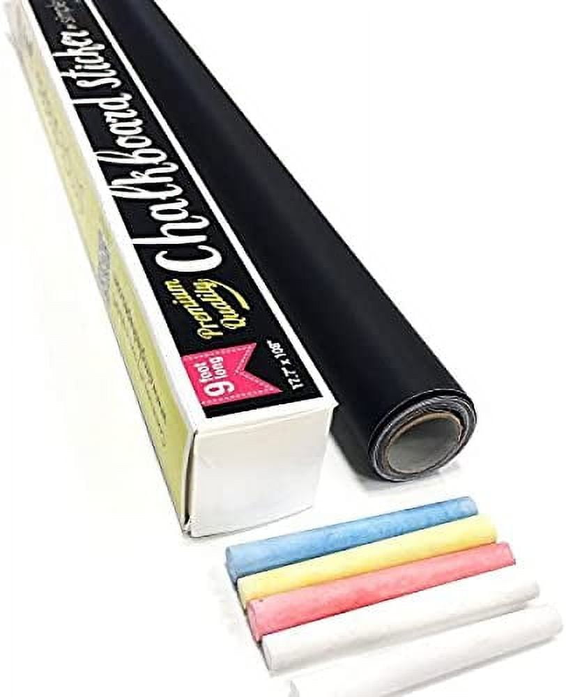 Extra Large Chalkboard Contact Paper 9 Feet roll (108 inches) + (5 ...