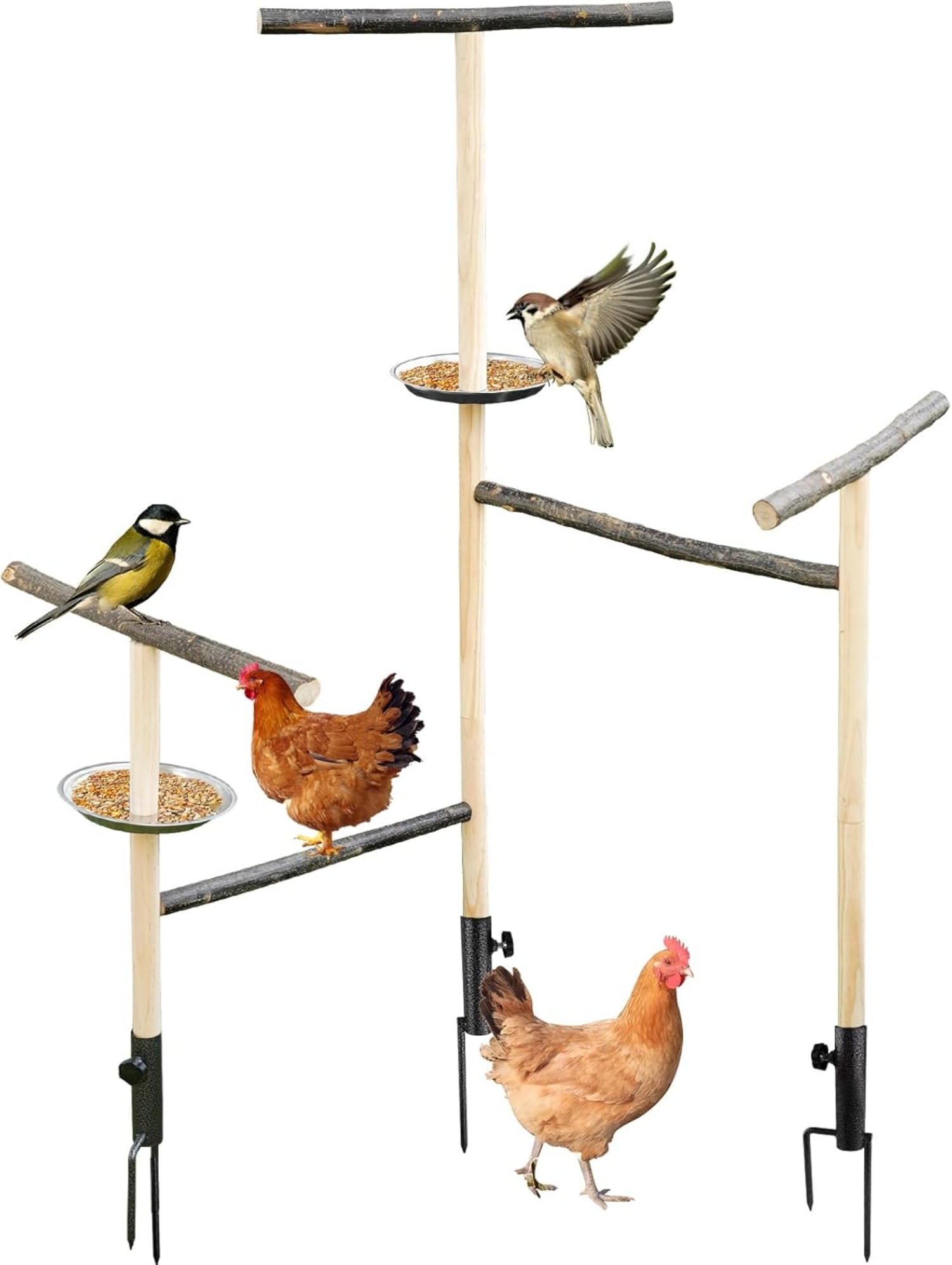 Extra Large Chicken Perch Toy,Durable Wooden Chicken Perch Stand ...
