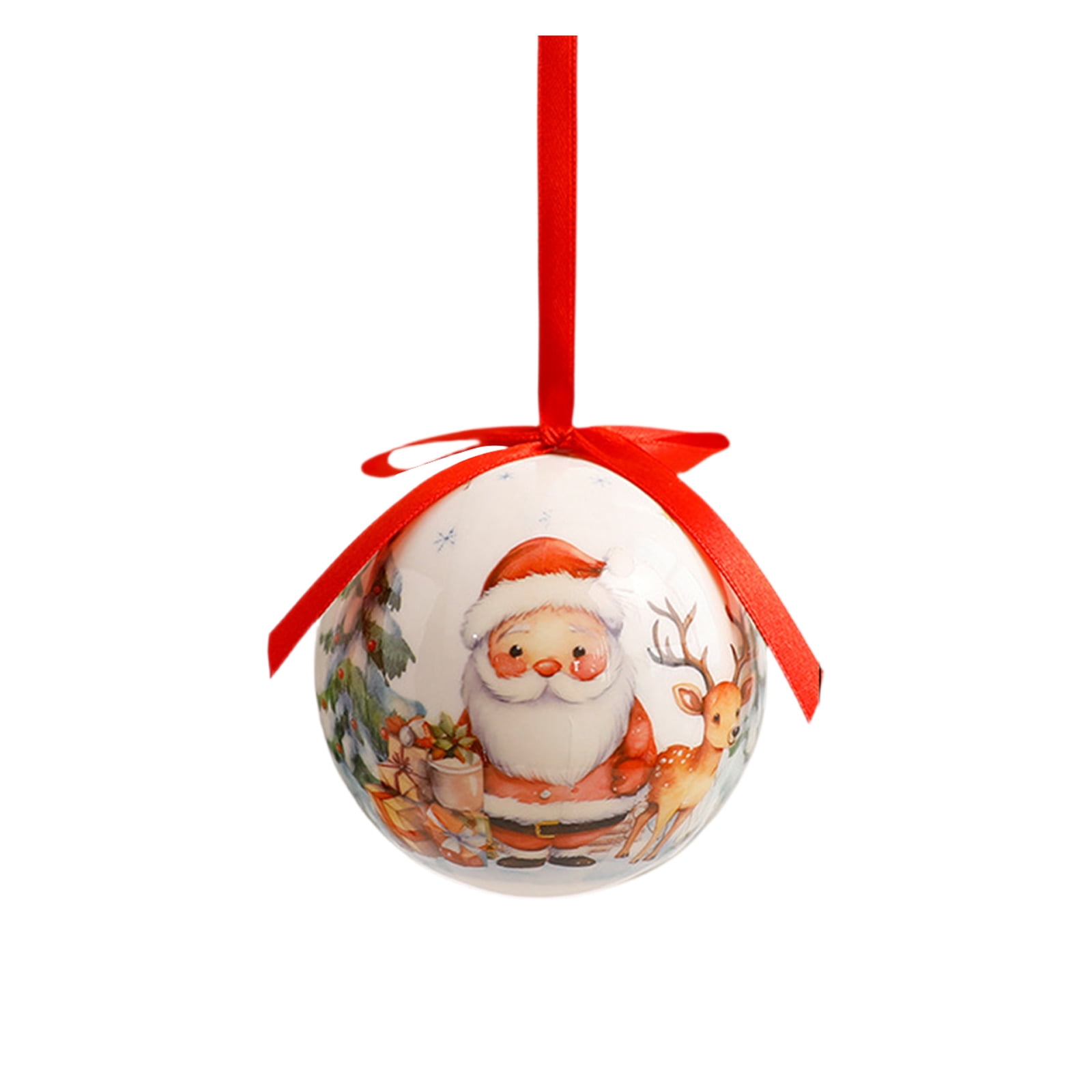 Extra Large Christmas Balls 3" Rustic Vintage Decorative Hanging ...
