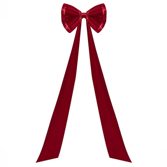 Extra Large Christmas Bow, 75-Inch Double Layer Red Velvet Ribbon with ...