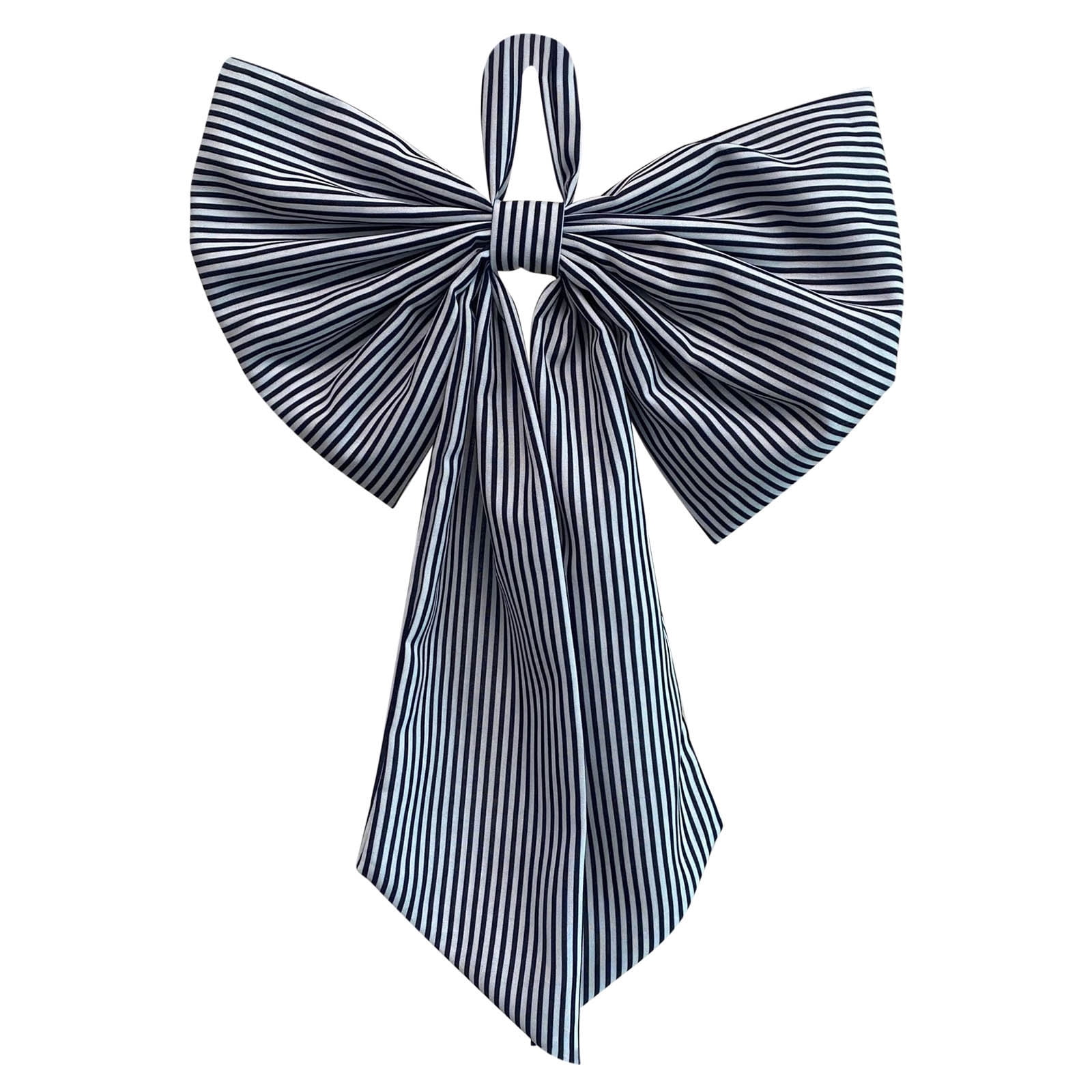 Extra-Large Christmas Plaid-Stripe Bow - Oversized Hanging Ornament ...