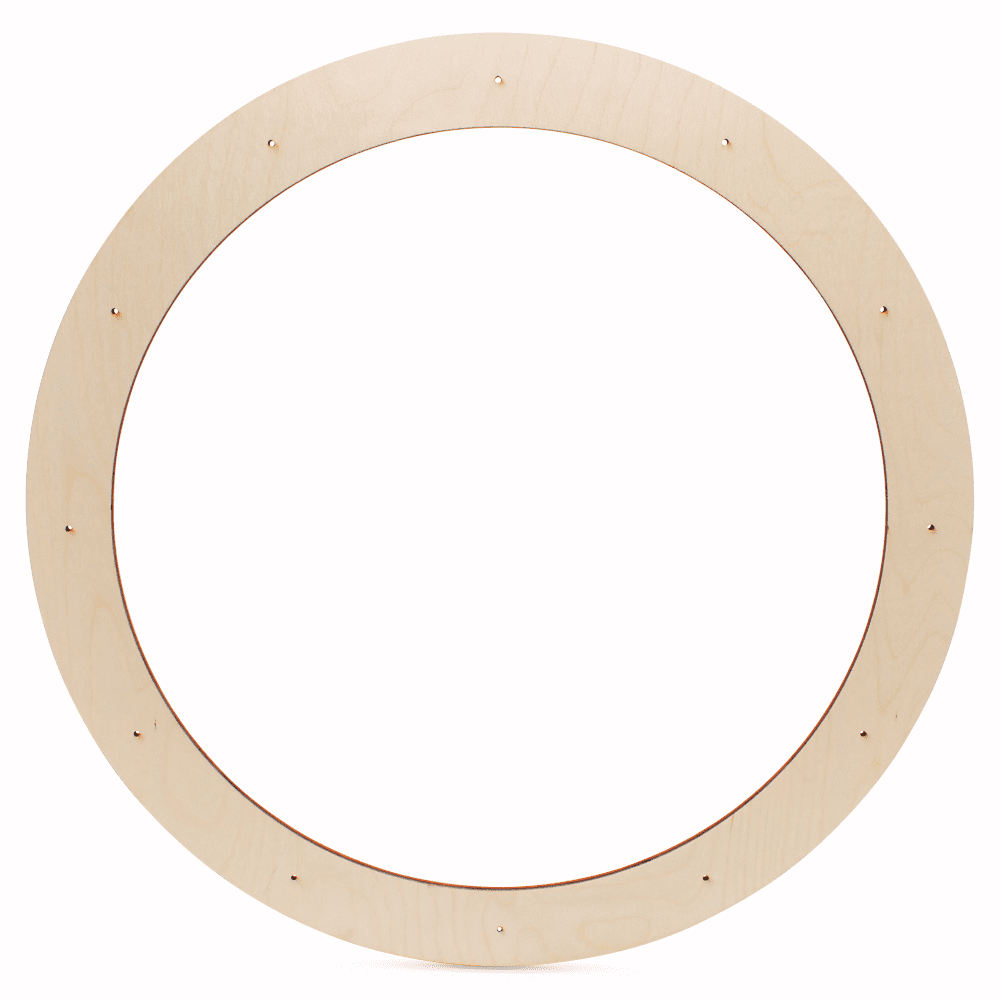 Extra-Large Christmas Wreath Frame 24-inch Diameter, Pack of 1 Wood ...
