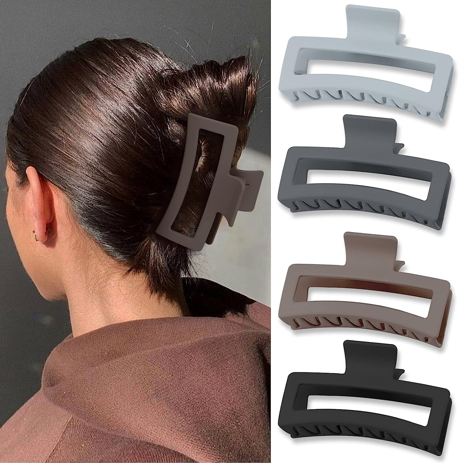 Extra Large Claw Clips for Thick and Long Hair 5 inch Big Hair Claw ...