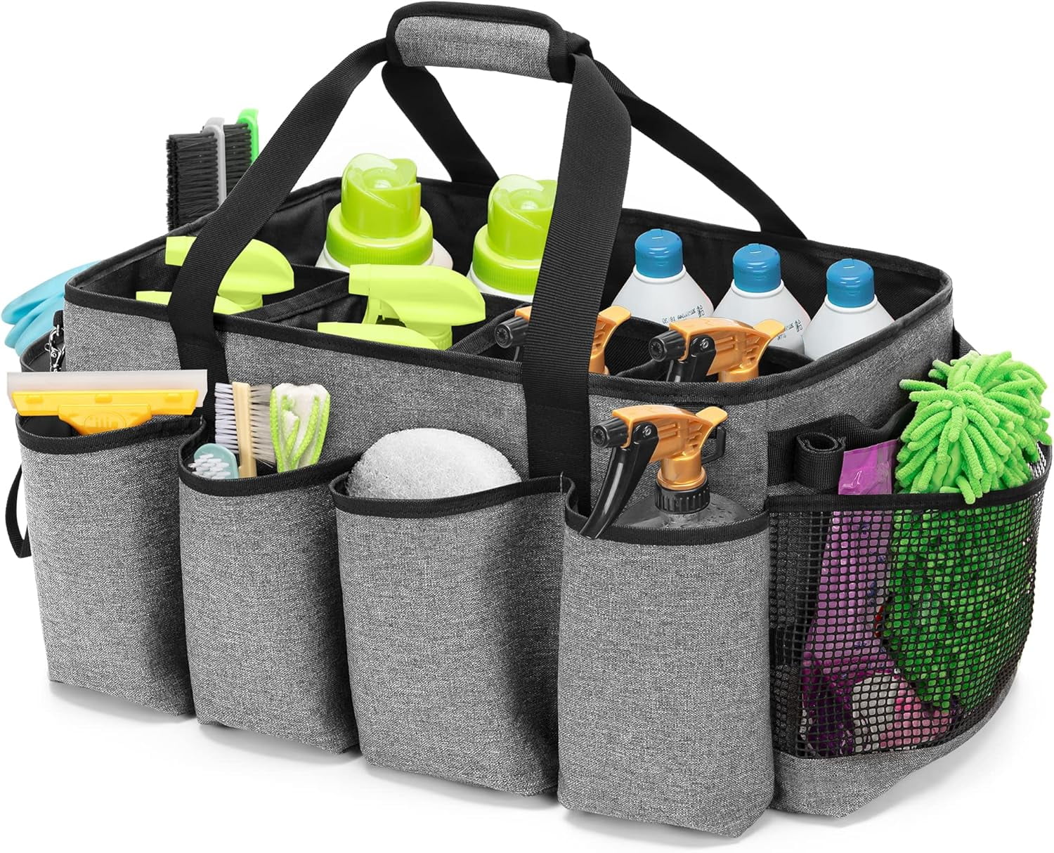 Extra-Large Cleaning Caddy, Cleaning Supplies Organizer with Handles ...