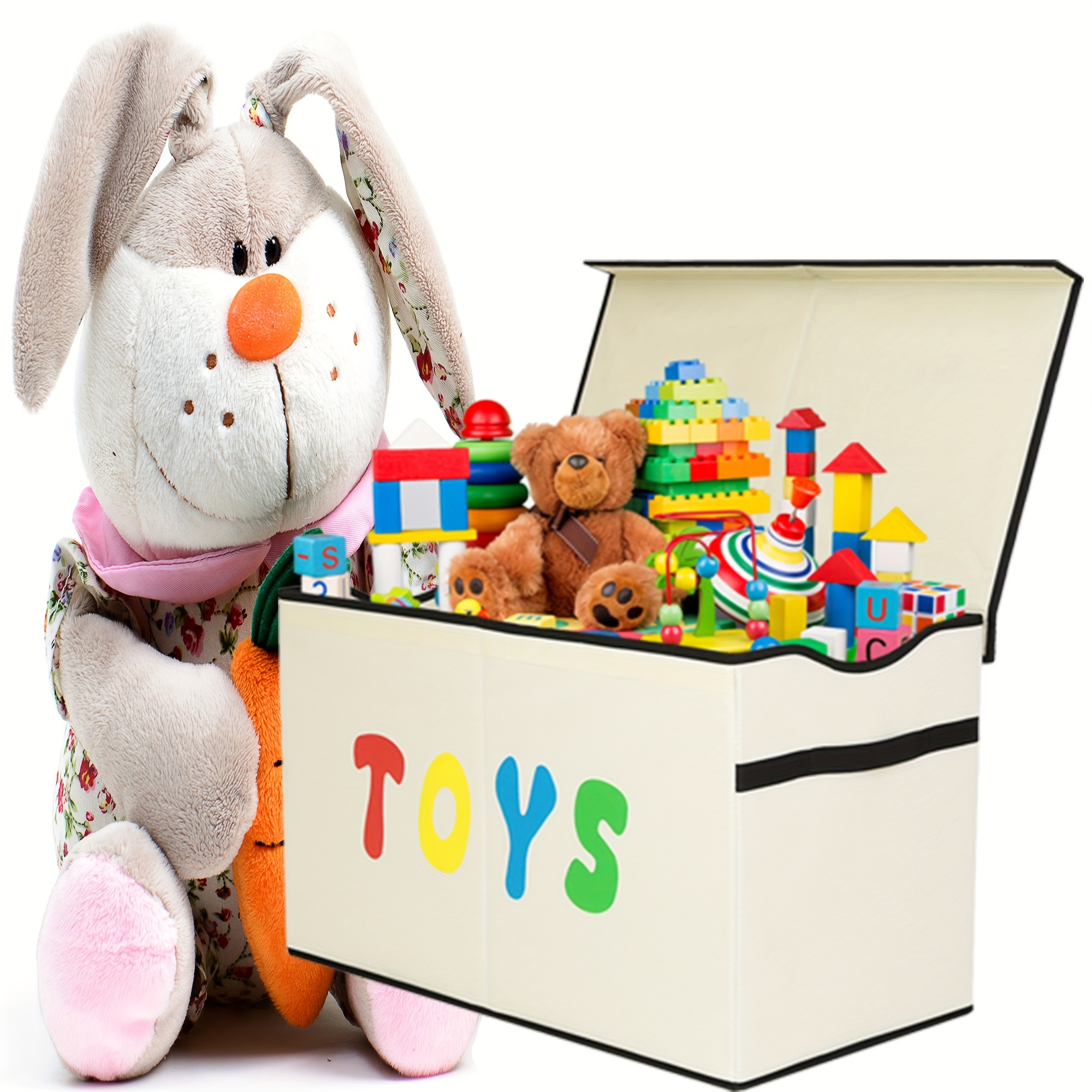 Extra Large Collapsible Toy Box (Patents Pending) - Sturdy Kids Toy ...