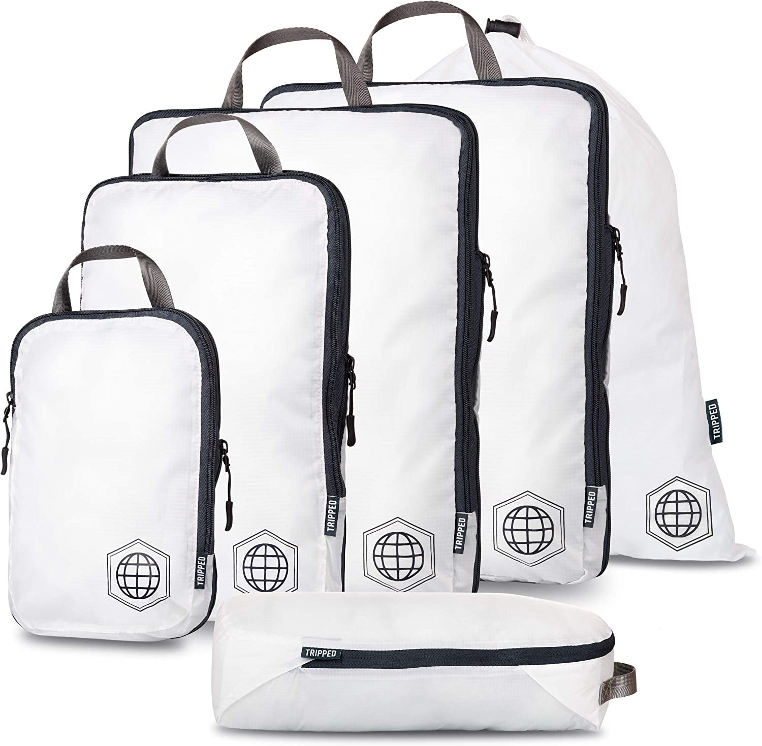 Extra Large Compression Packing Cube 6 Piece Set for Travel and Check ...