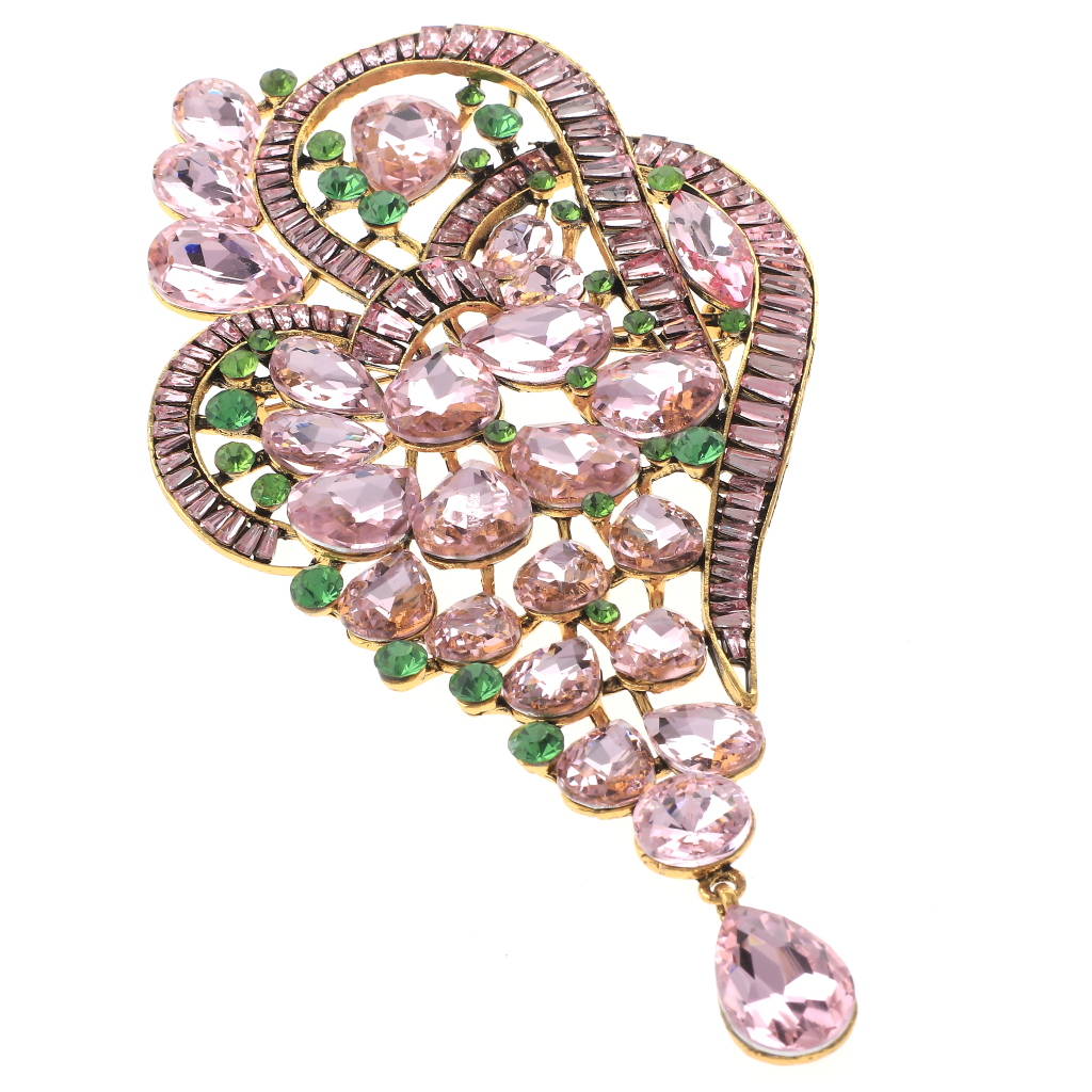 Extra Large Crystal Flower Brooch - Walmart.com