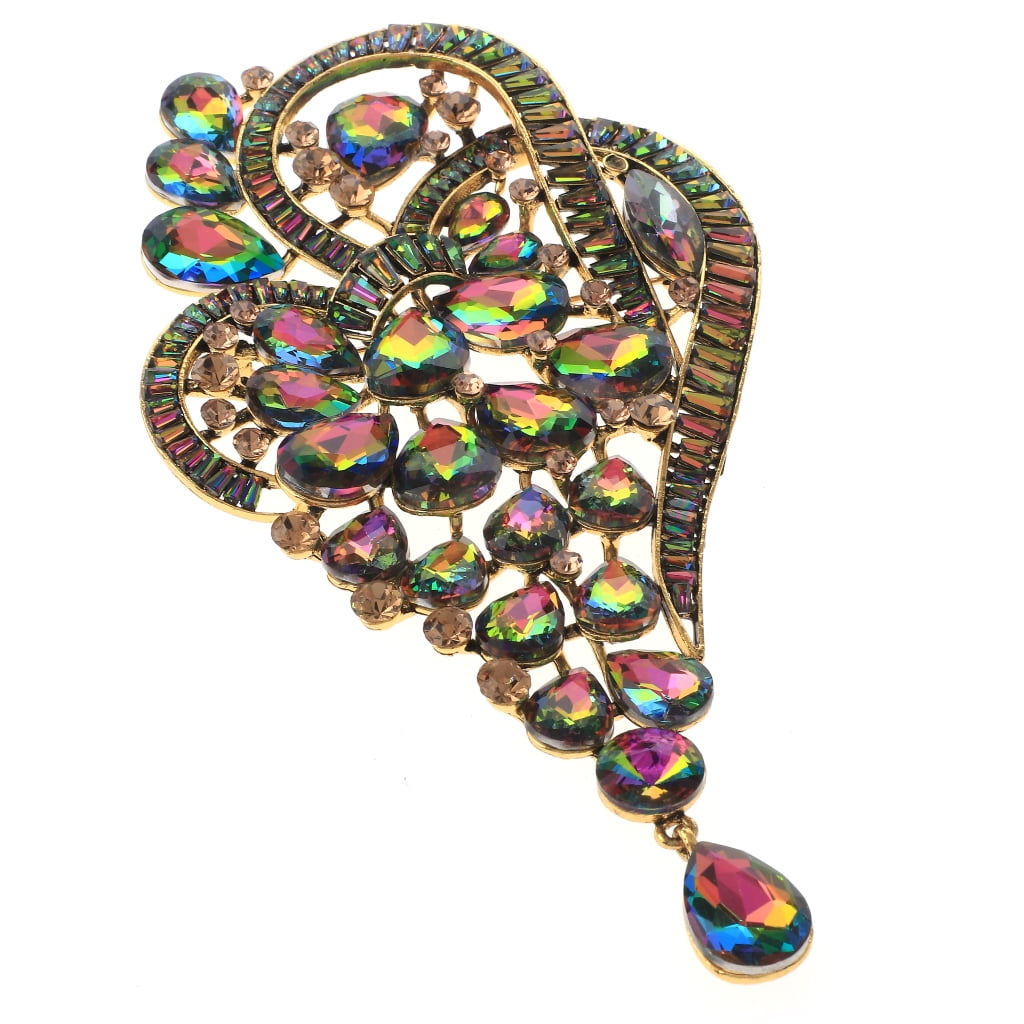 Extra Large Crystal Flower Brooch - Walmart.com