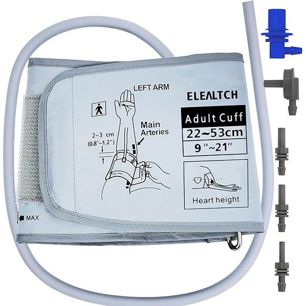 Extra Large Cuff Compatible with Most BP Monitors 9"-21" Inches (22 ...