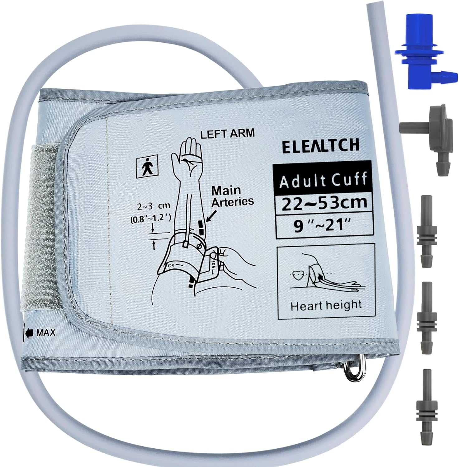 Extra Large Cuff Compatible with Omron 9”-21” Inches (22-53CM) XL Blood ...