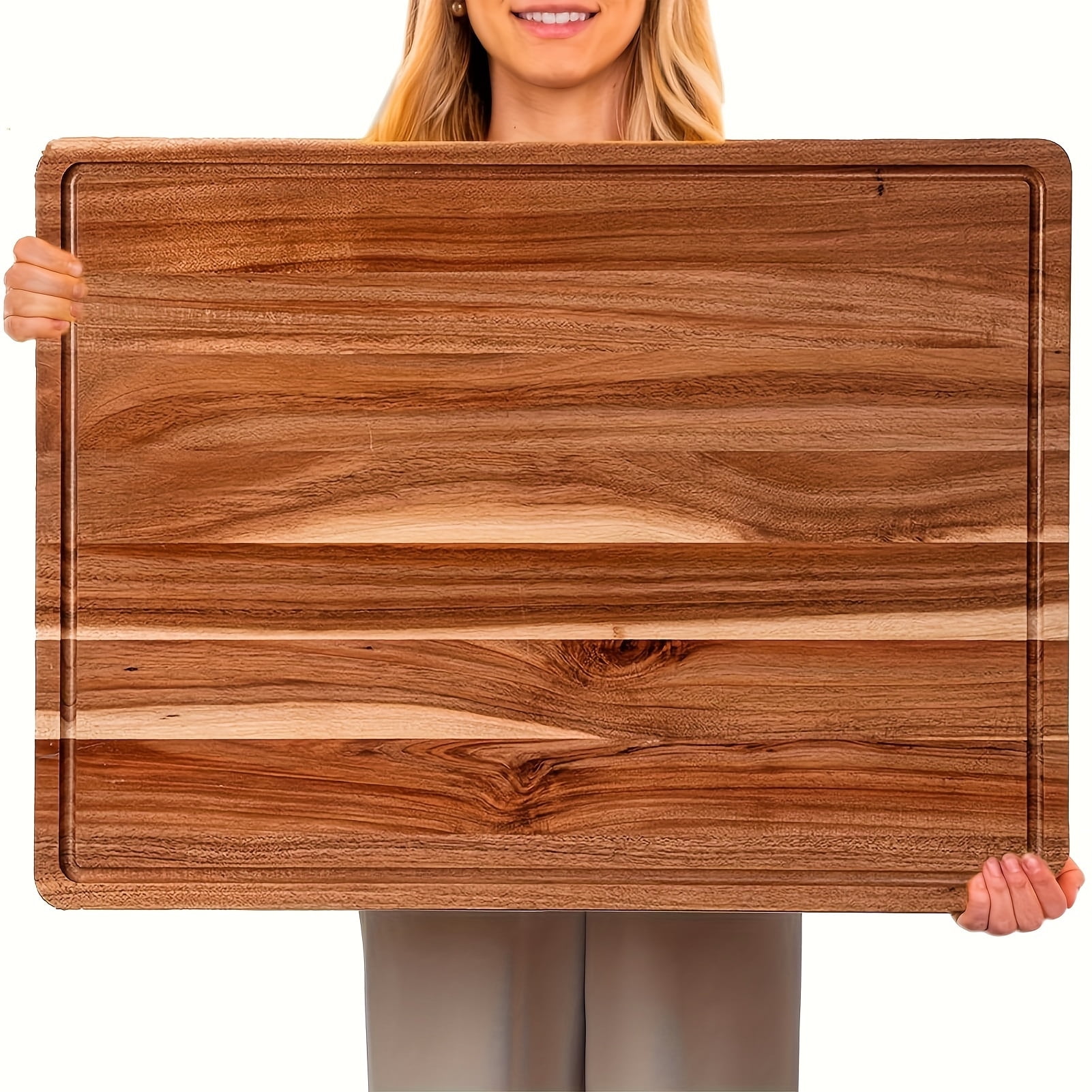 Extra Large Cutting Board for Kitchen, 24 X 18 Inch Large Wooden ...