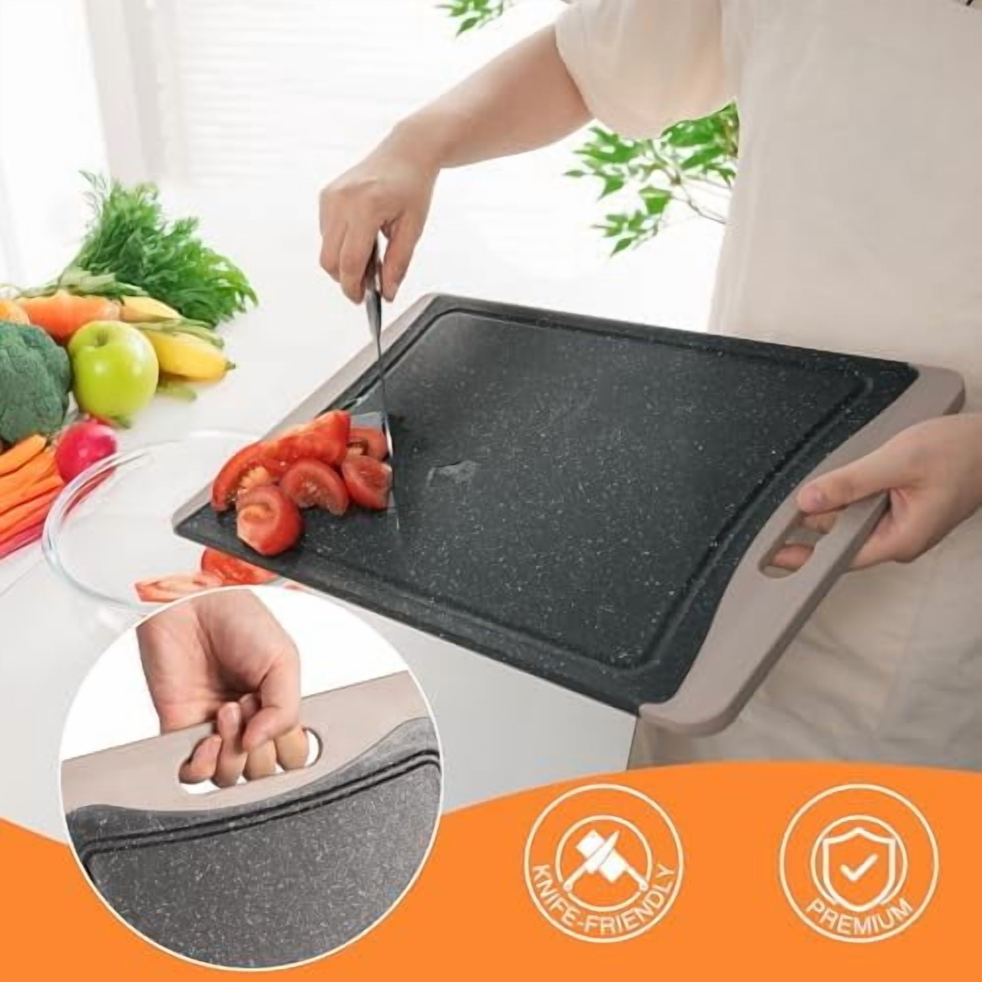 Extra Large Cutting Boards, Plastic Cutting Boards for Kitchen (Set of ...