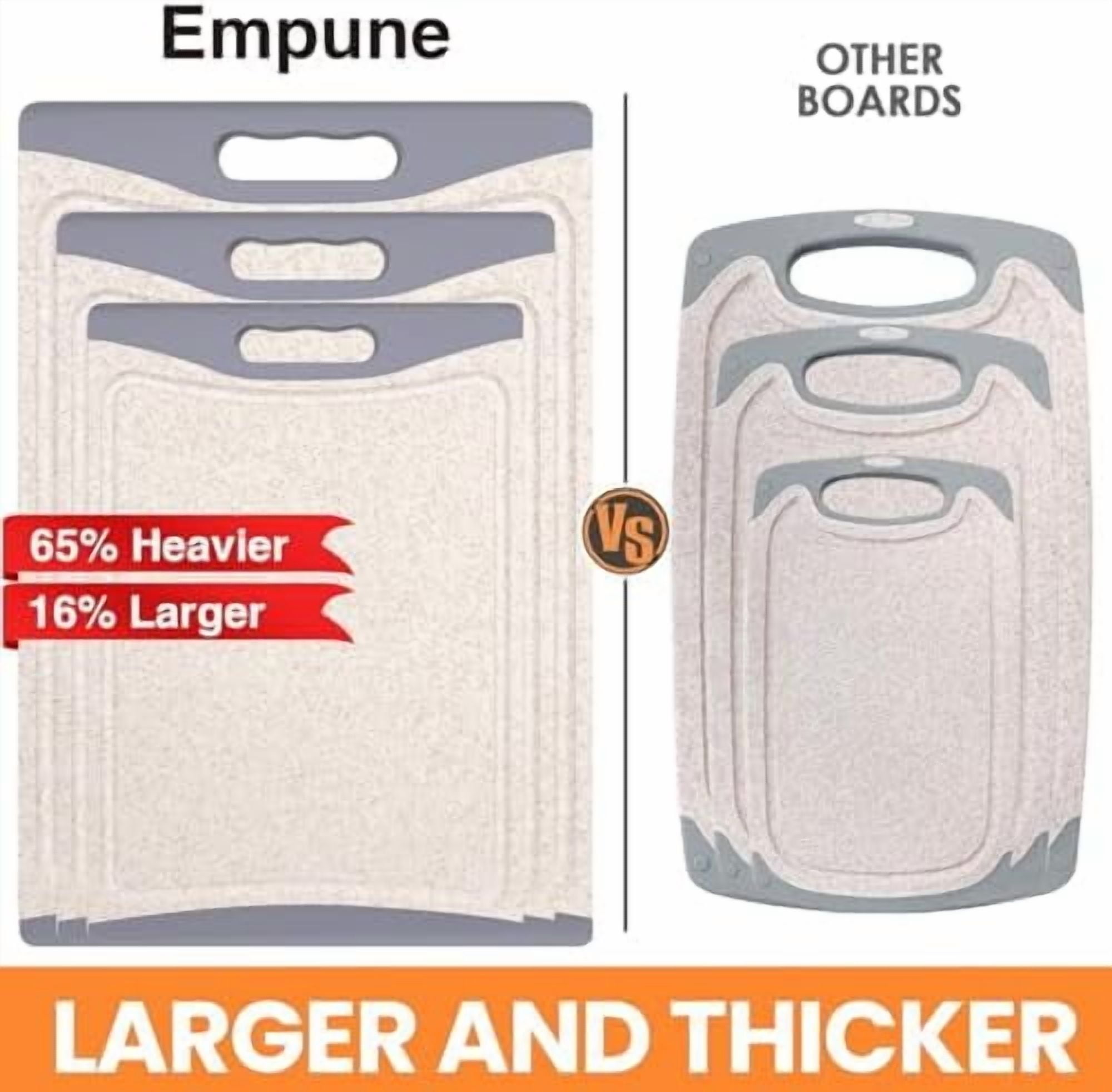 Extra Large Cutting Boards, Plastic Cutting Boards for Kitchen (Set of ...