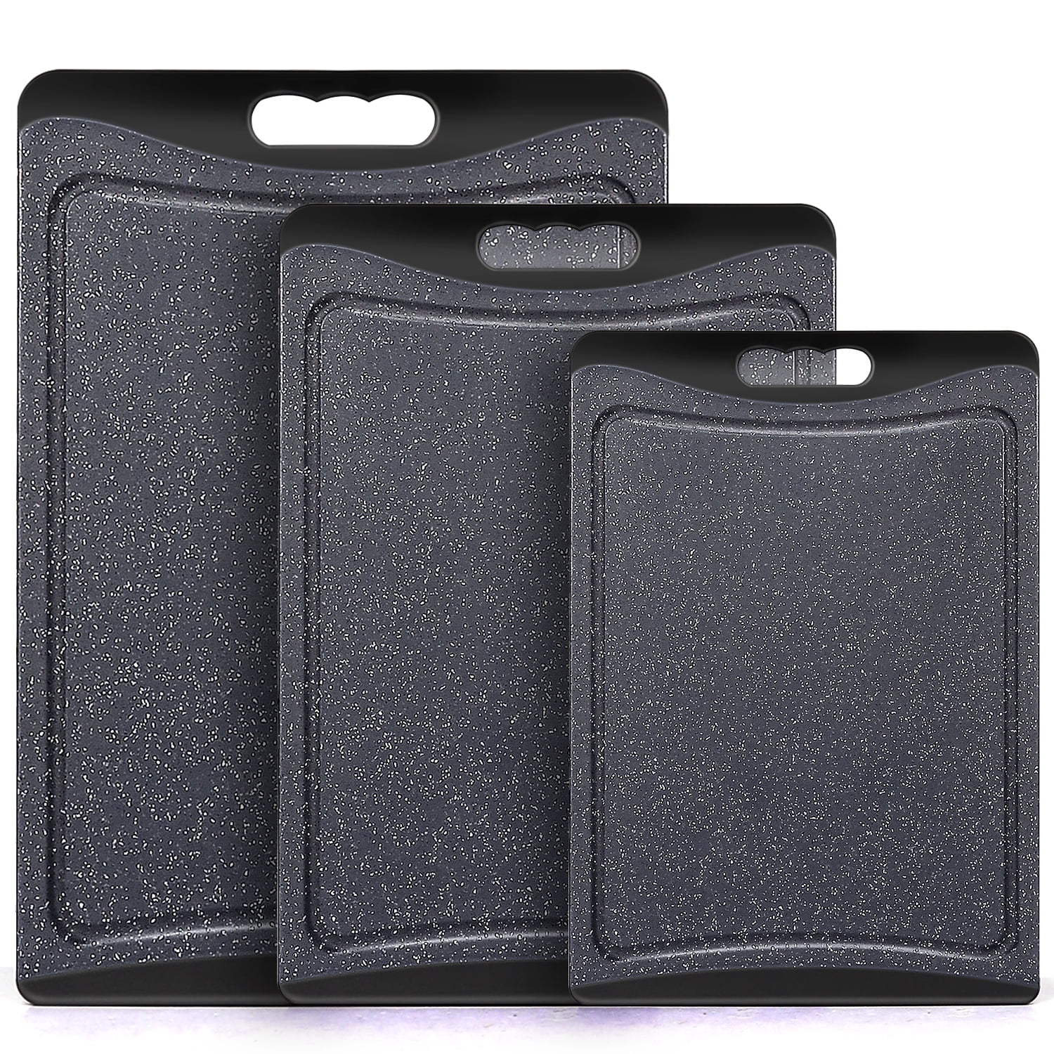 Extra Large Cutting Boards, AOKIWO 3 Packs Non-Slip Plastic Cutting ...