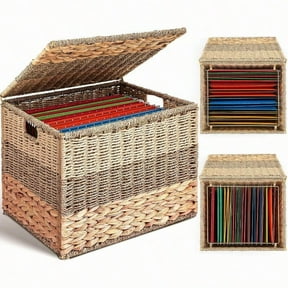 Decorative Document Boxes for Office Storage and Organization