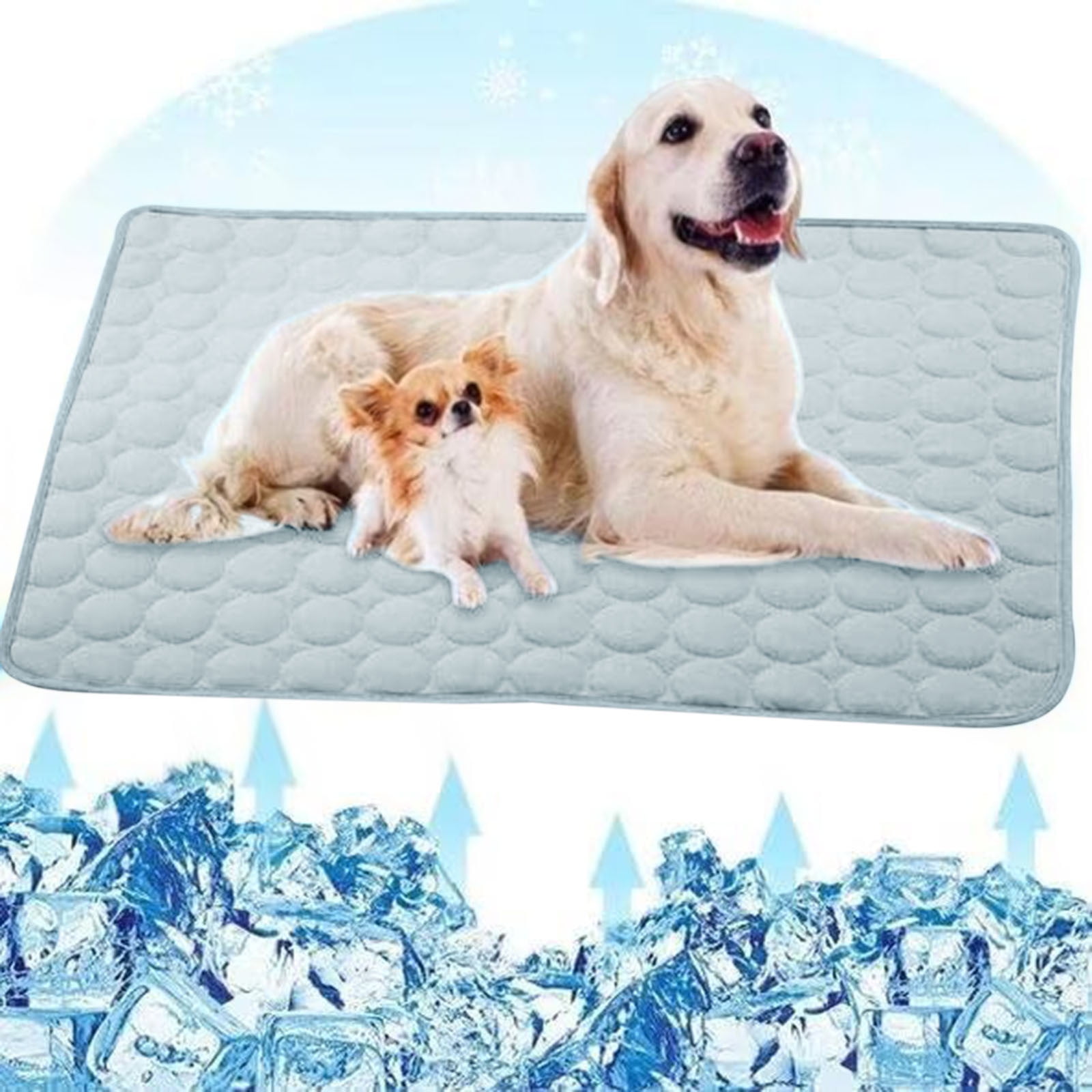 Extra Large Dog Cooling Mat, Foldable Self Cooling Pad, no Water or ...