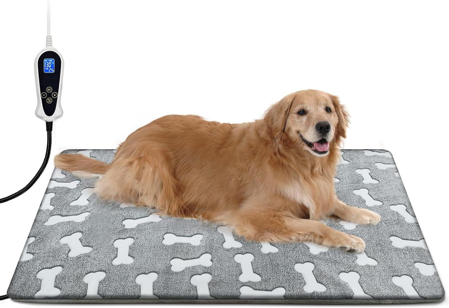 Extra Large Dog Heating Pad 47×30in Waterproof Heating Dog Bed Smart ...
