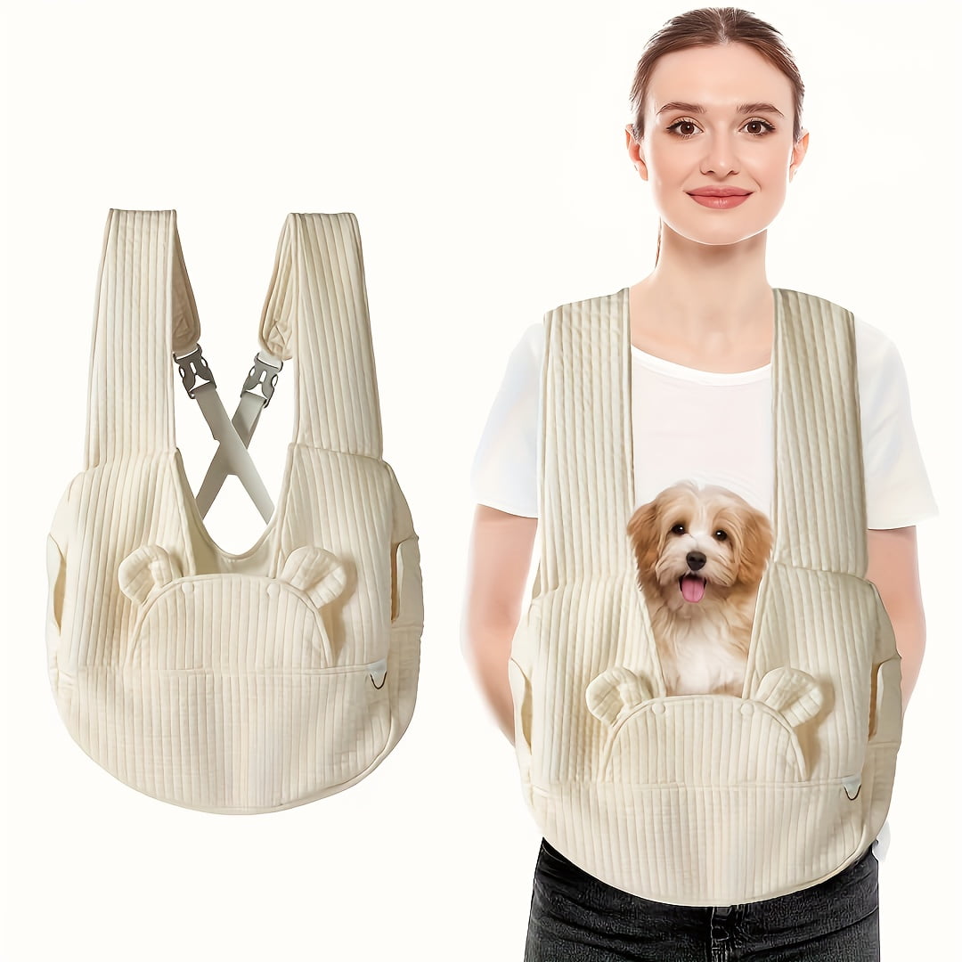 Extra-Large Dog Sling Carrier - Winter Pet Bag With Cotton Lining ...