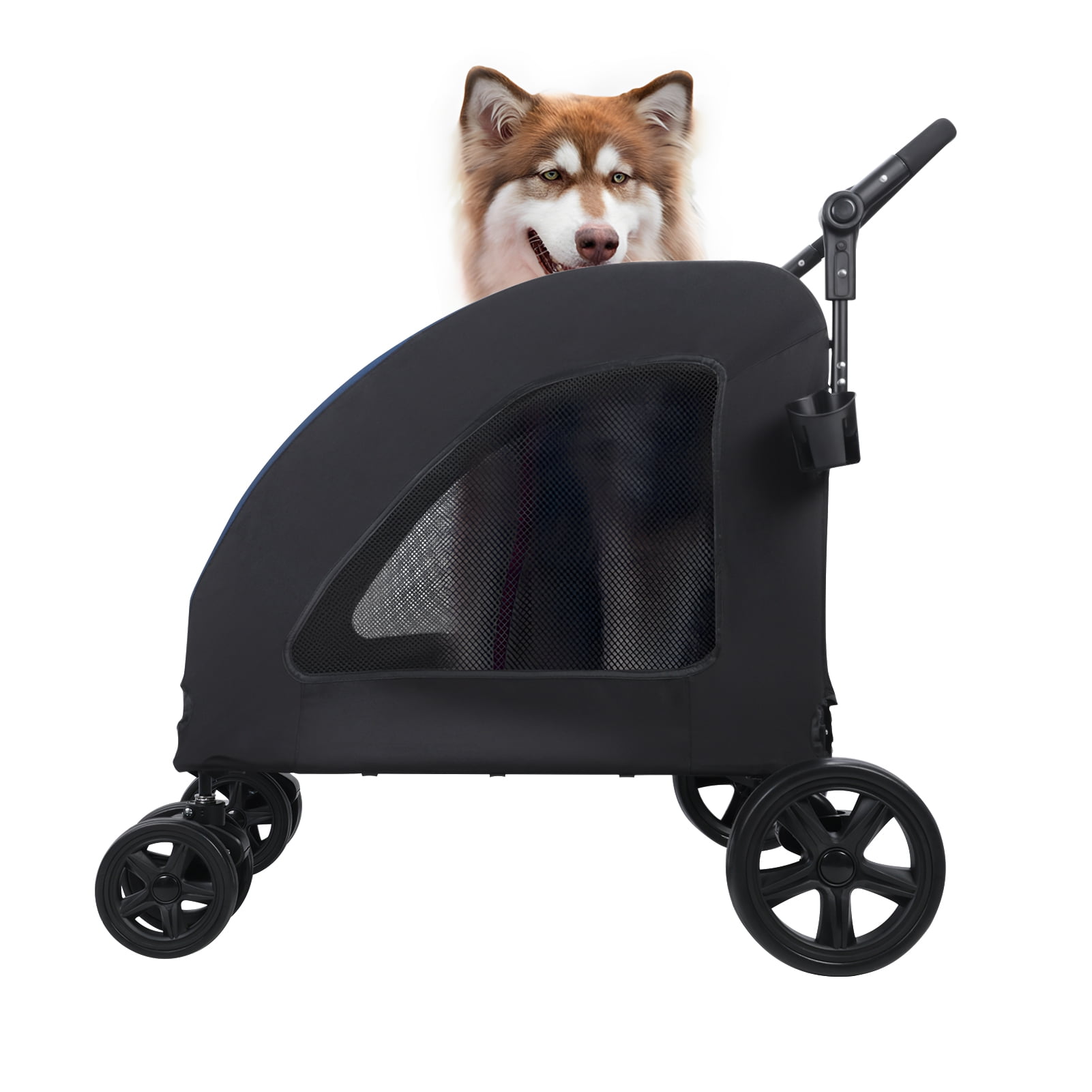 Extra Large Dog Stroller for Large Dogs, Foldable Puppy Stroller with ...
