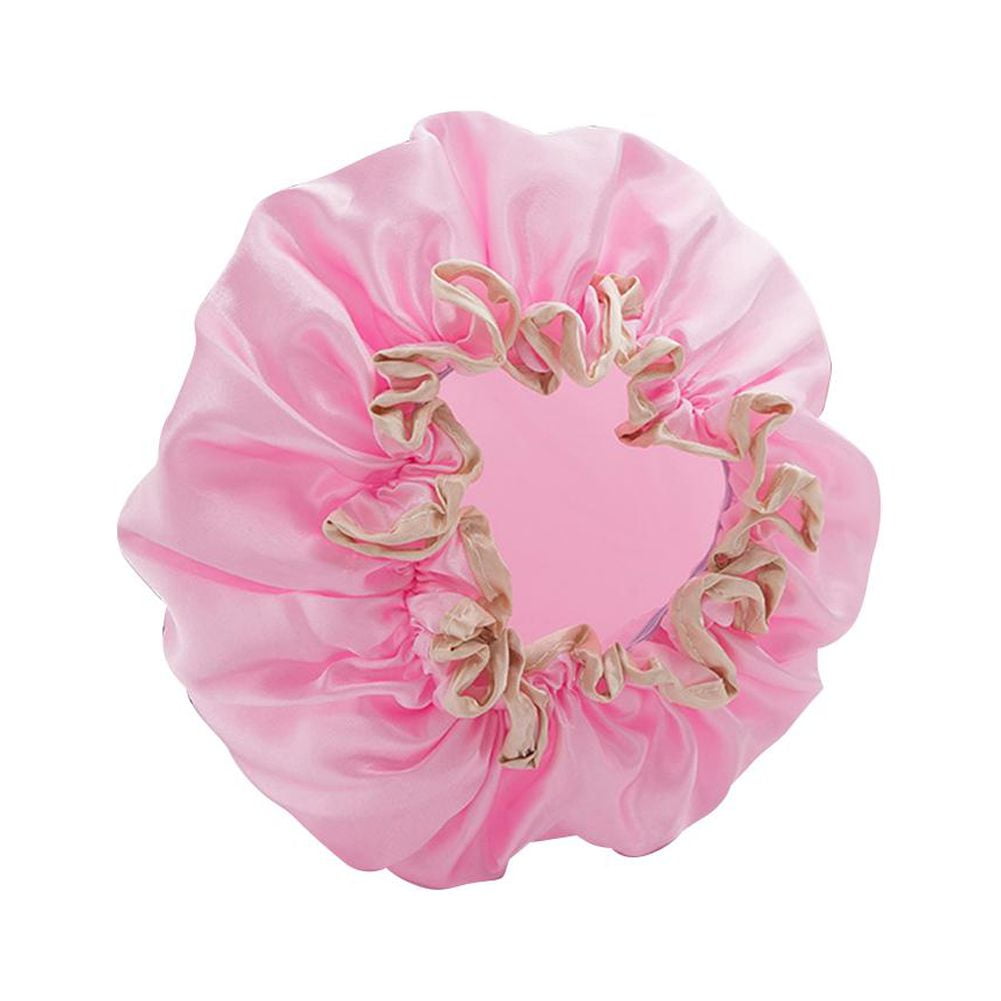 Extra Large Double Layer Adjustable Shower Caps for Women, Waterproof ...