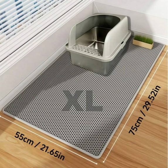 Extra-Large Double-Layer Cat Litter Mat, Beautiful Honeycomb Cat Litter ...