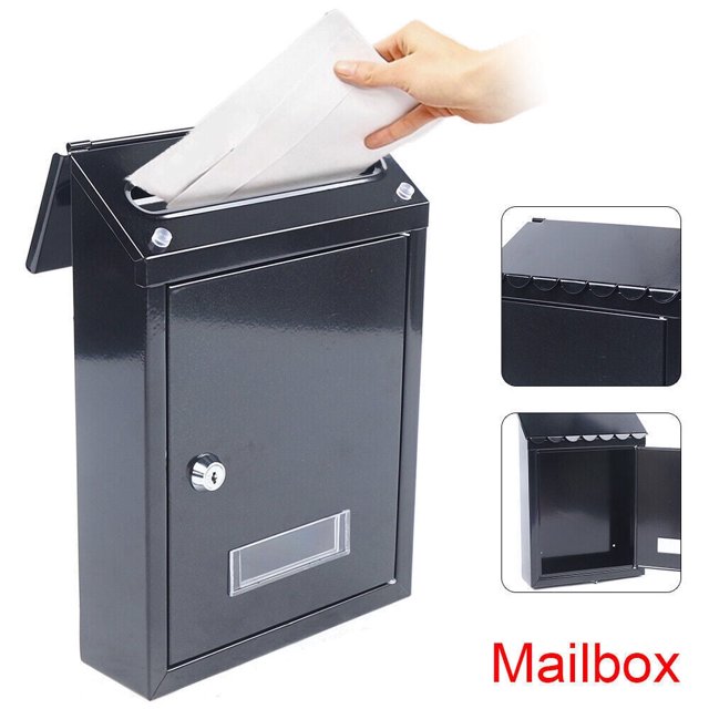 Extra Large Drop Box Wall Mounted Mailbox Outdoor Home Office Hotels ...