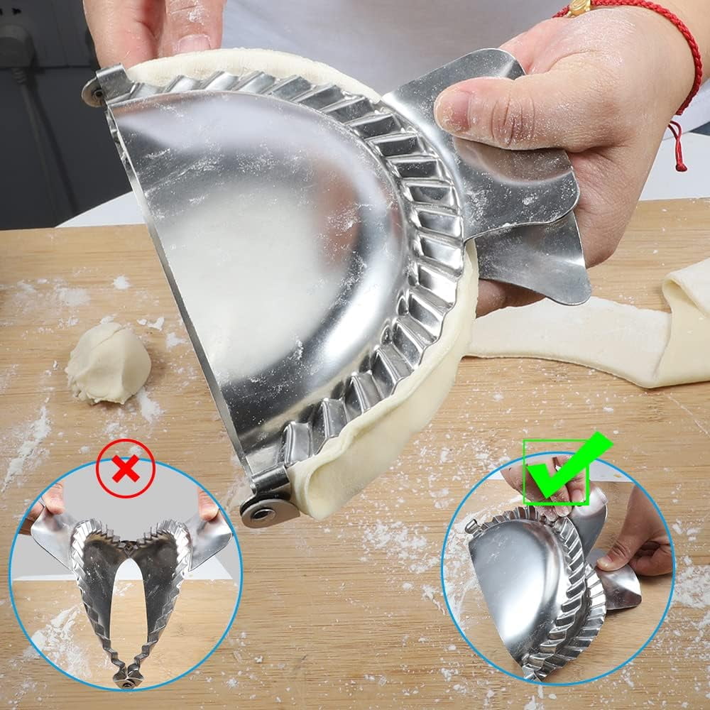 Extra Large Empanada Maker - 7 inch Seal with Dough Cutter Circle ...