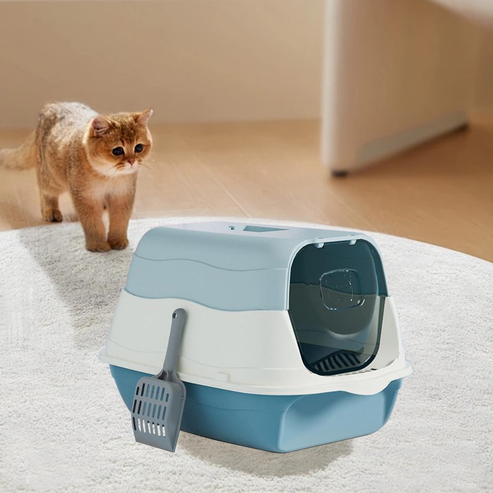 Extra Large Enclosed Litter Box with Odor Control and Prevention ...