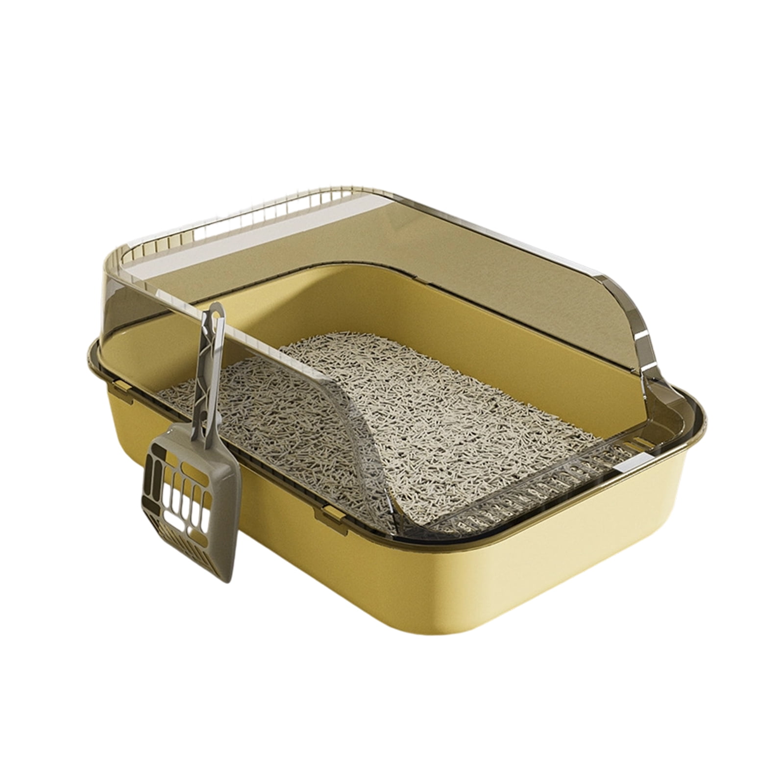 Extra Large Enclosed Litter Tray Leak-Proof Barrier Reinforced Base ...