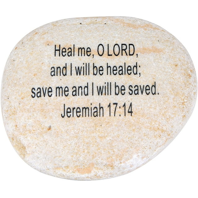 Extra Large Engraved Inspirational Scripture Biblical Natural Stones ...
