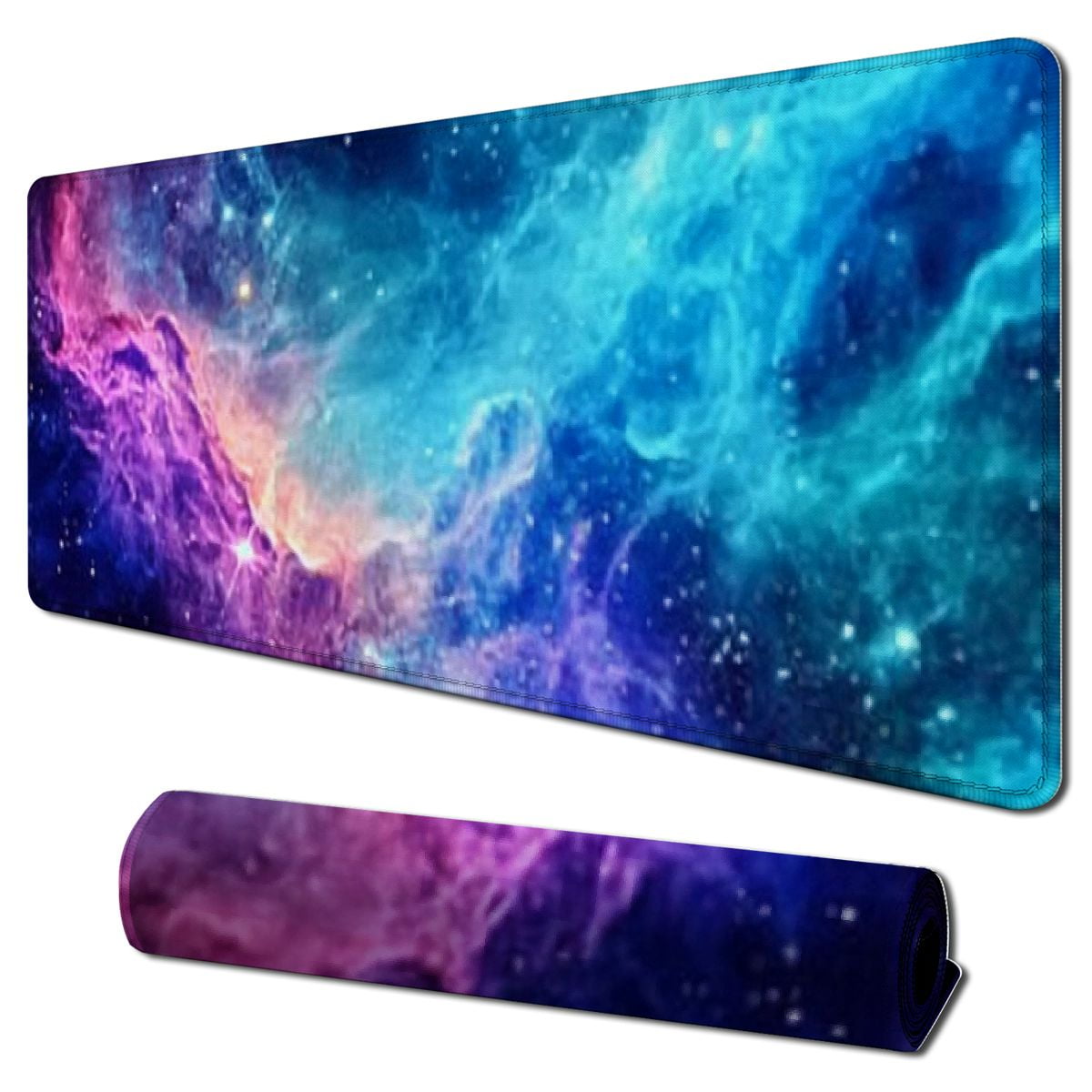 Extra Large Extended Gaming Desk Mat Non-Slip Rubber Pads Stitched ...