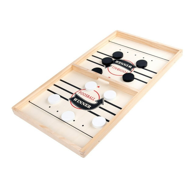 Extra Large Fast Sling Puck Game, 20 Pucks, Wooden Construction ...