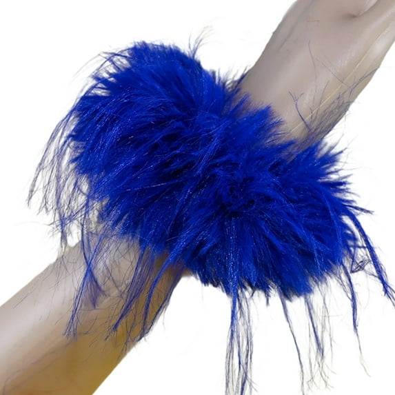 Extra Large Feathered Scrunchies For Women Lightweight Cuffs ...