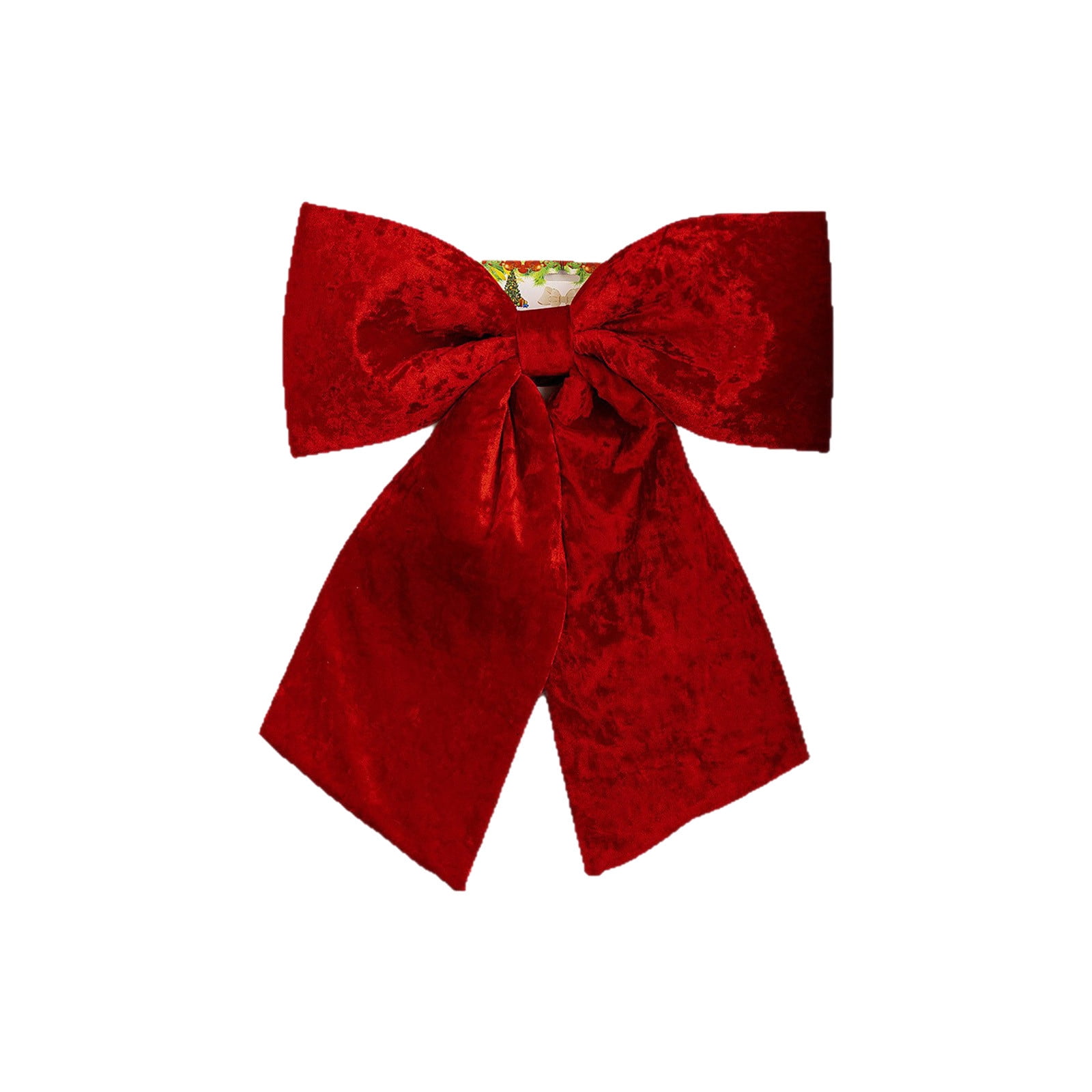 Extra Large Flannel Christmas Bow 23.62in Wide Red Ribbon Tree Topper ...