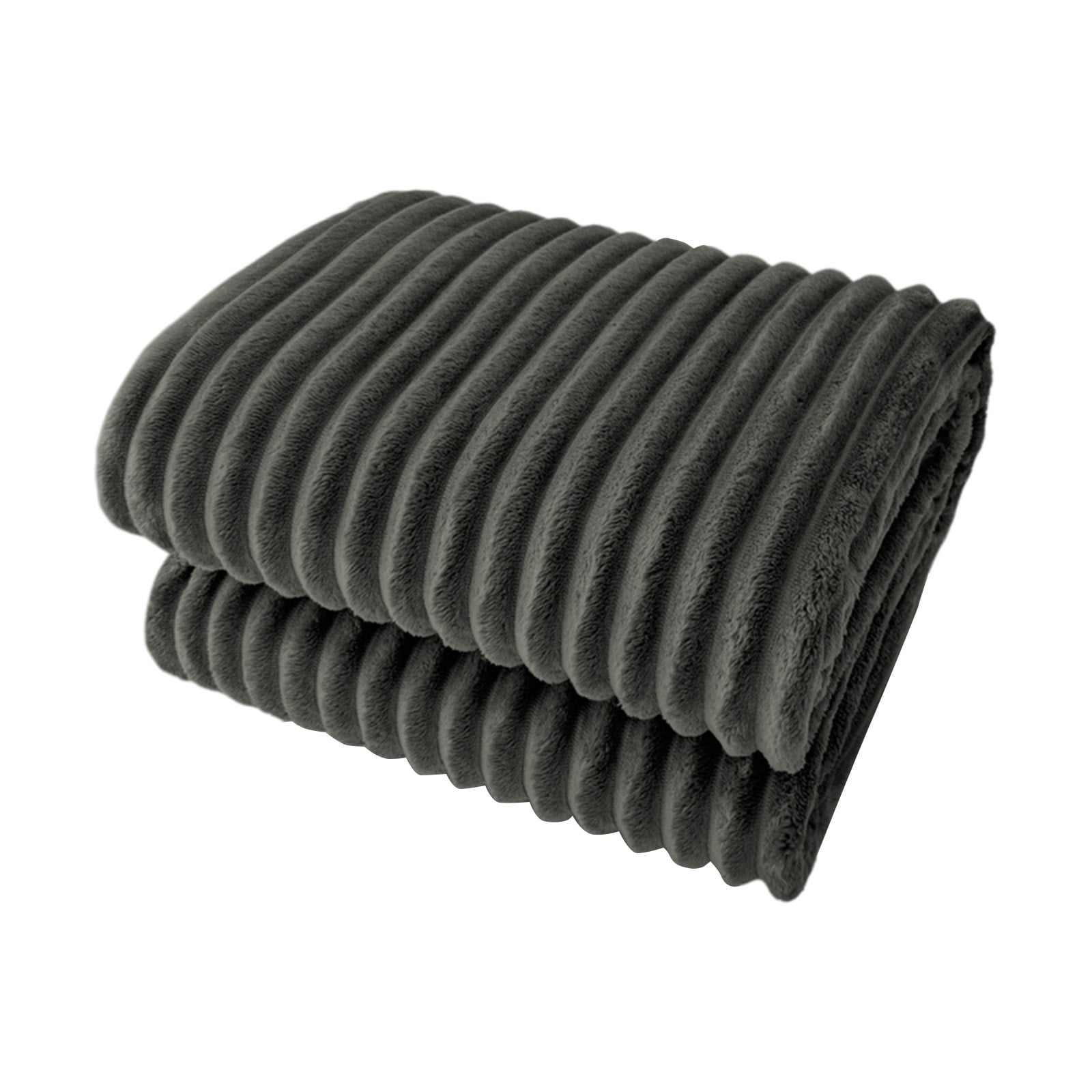 Extra Large Fleece Blanket - Warm Ribbed Sofa Cover, Bed Decor ...