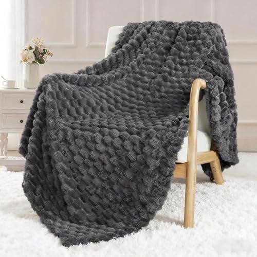 Extra Large Fleece Throw Blanket for Couch, 50x70 Inches Stylish ...