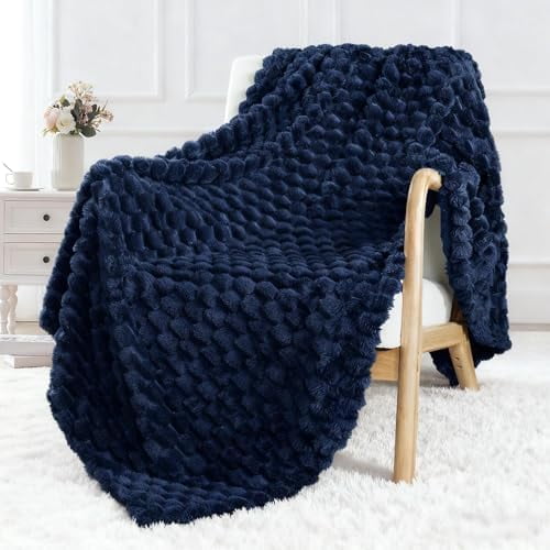 Extra Large Fleece Throw Blanket for Couch, 50x70 Inches Stylish ...