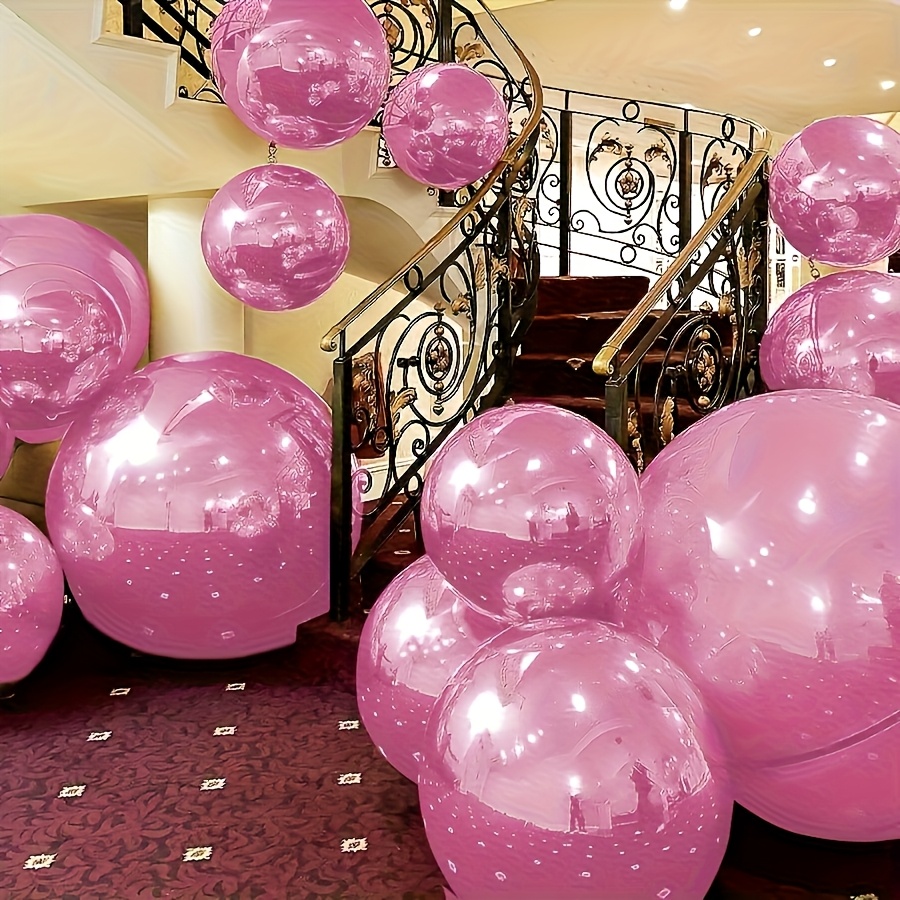 [Extra Large Foil Balloons] 5-Pack of Extra Large 50-Inch 4D Pink ...