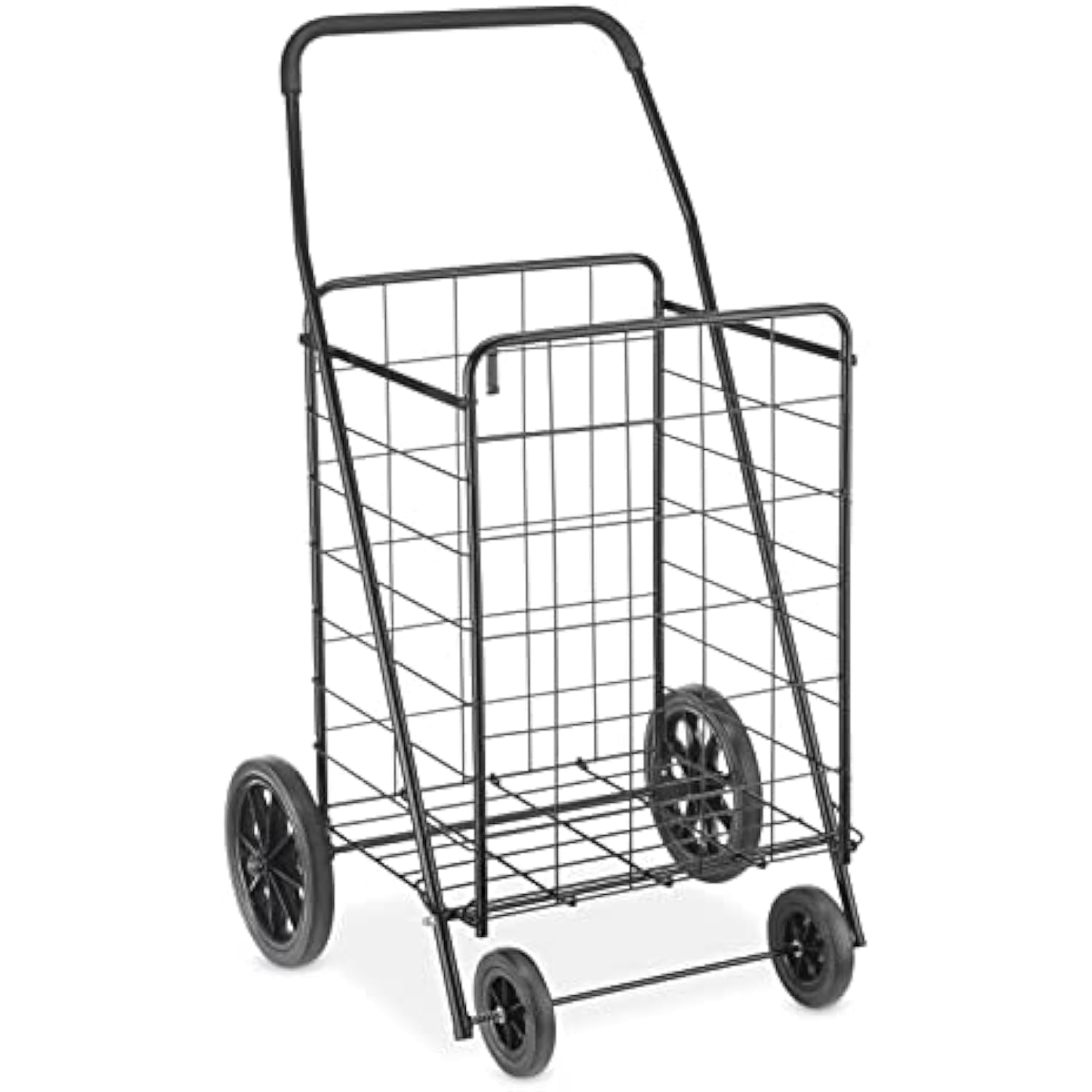 Extra Large Foldable Shopping Cart with Wheels - 100 lbs Capacity ...